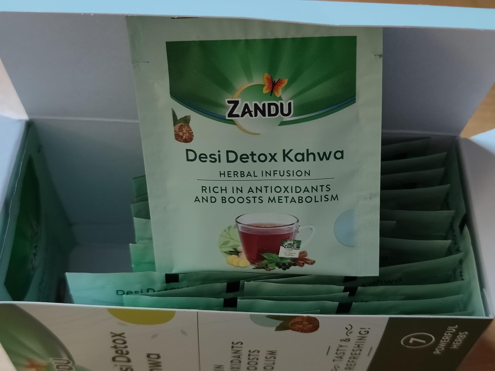 Zandu Tulsi Ginger Mint Herbal Infusion, a Herbal Tea Enriched with ...