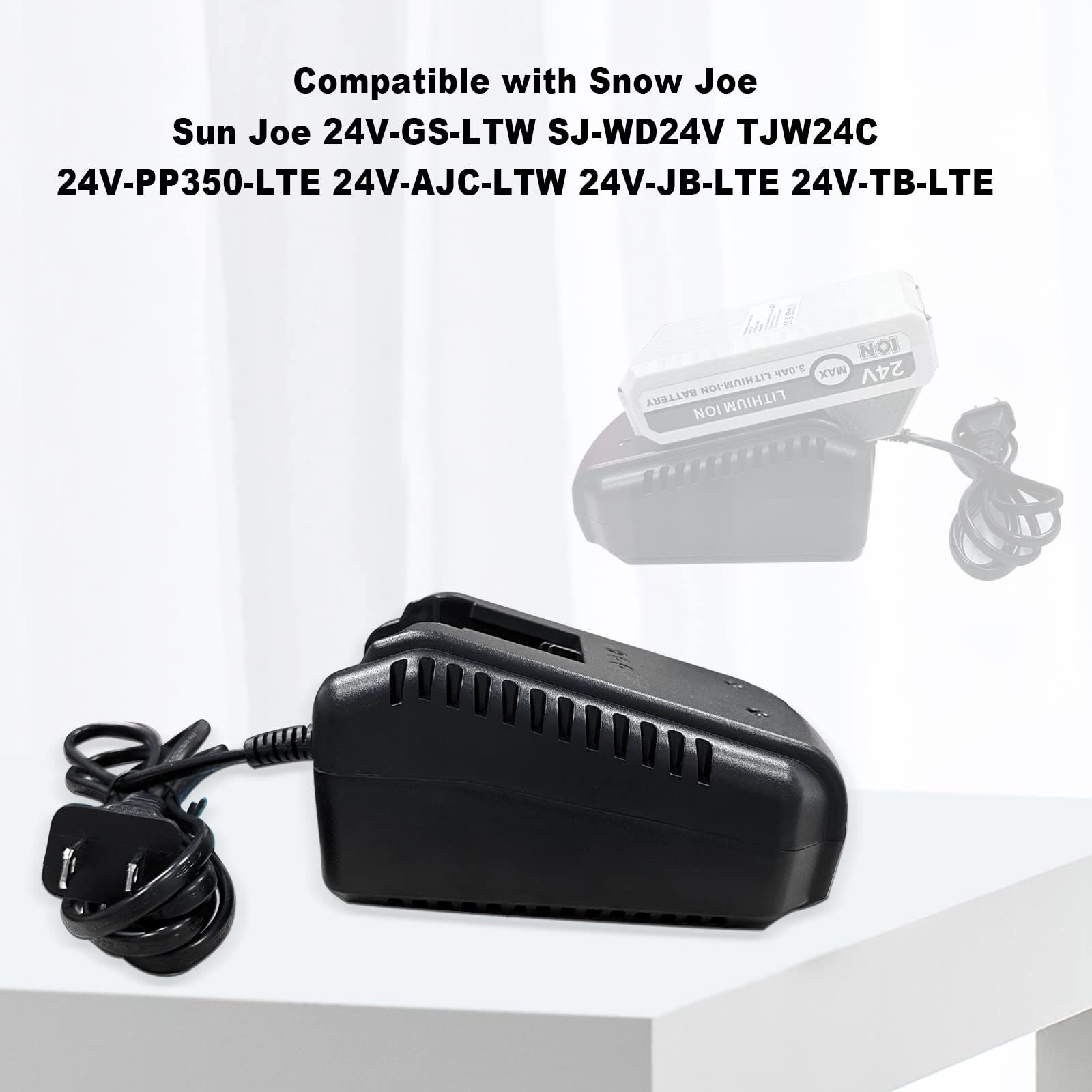 Snapklik.com : Moccdor Quick Charge Dock For Snow Joe 24V Battery And ...