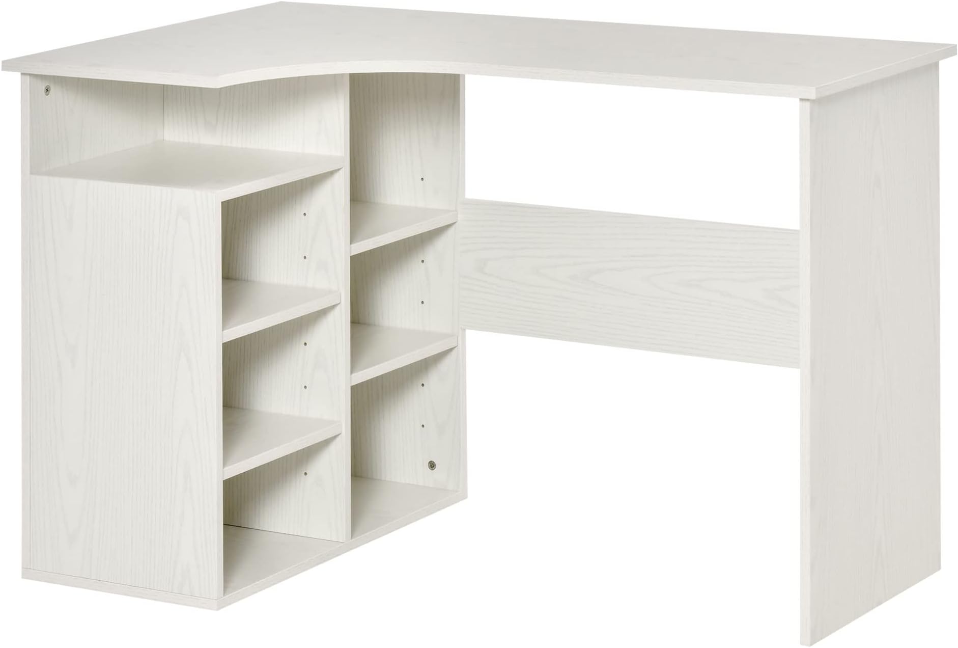 Amazon.com: Jiaoun Home Office Computer Desk Corner Desk with 3 Drawers ...