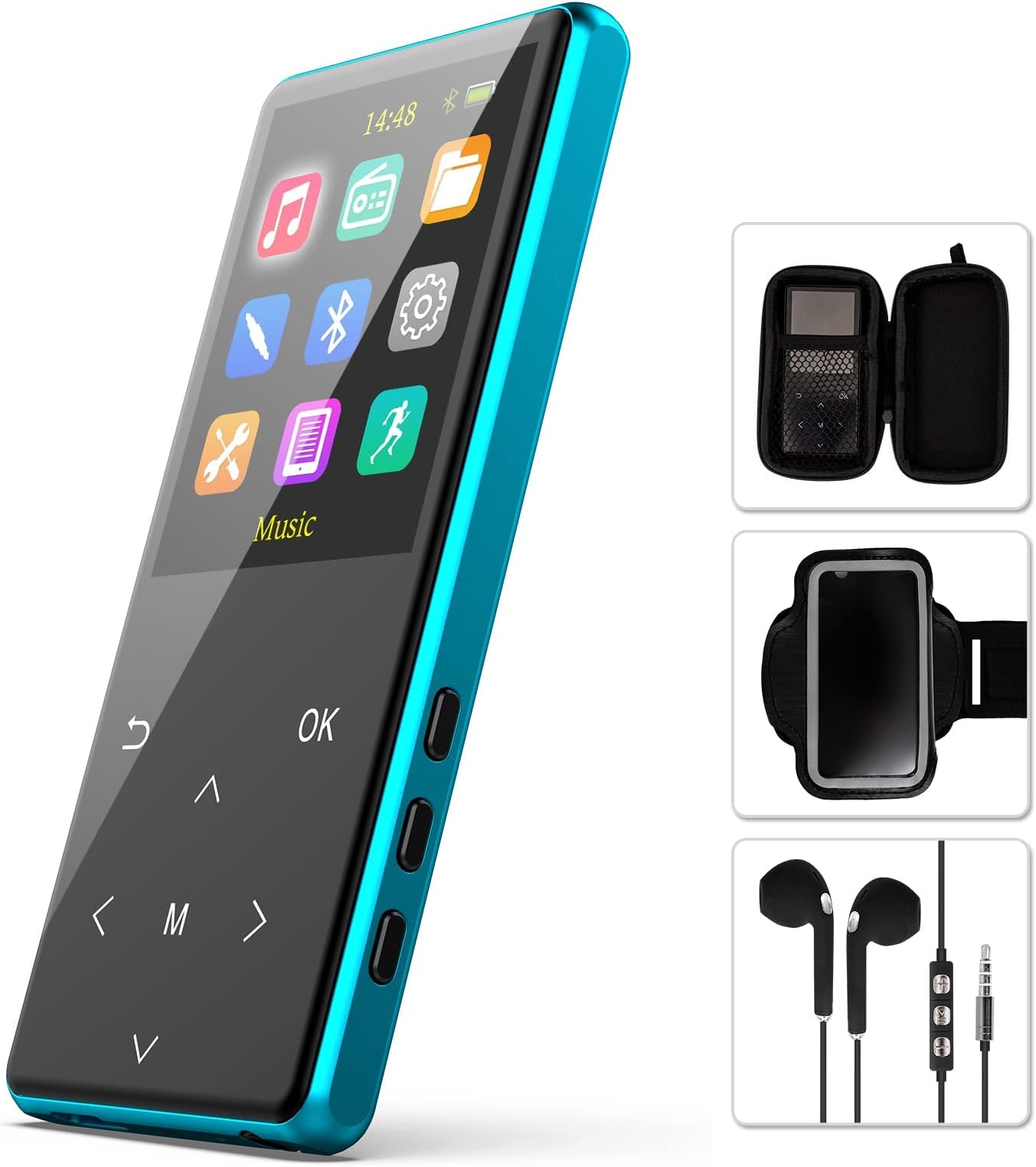 Amazon.com: MP3 Player, Safuciiv 128GB MP3 Player with Bluetooth 5.2, 2 ...