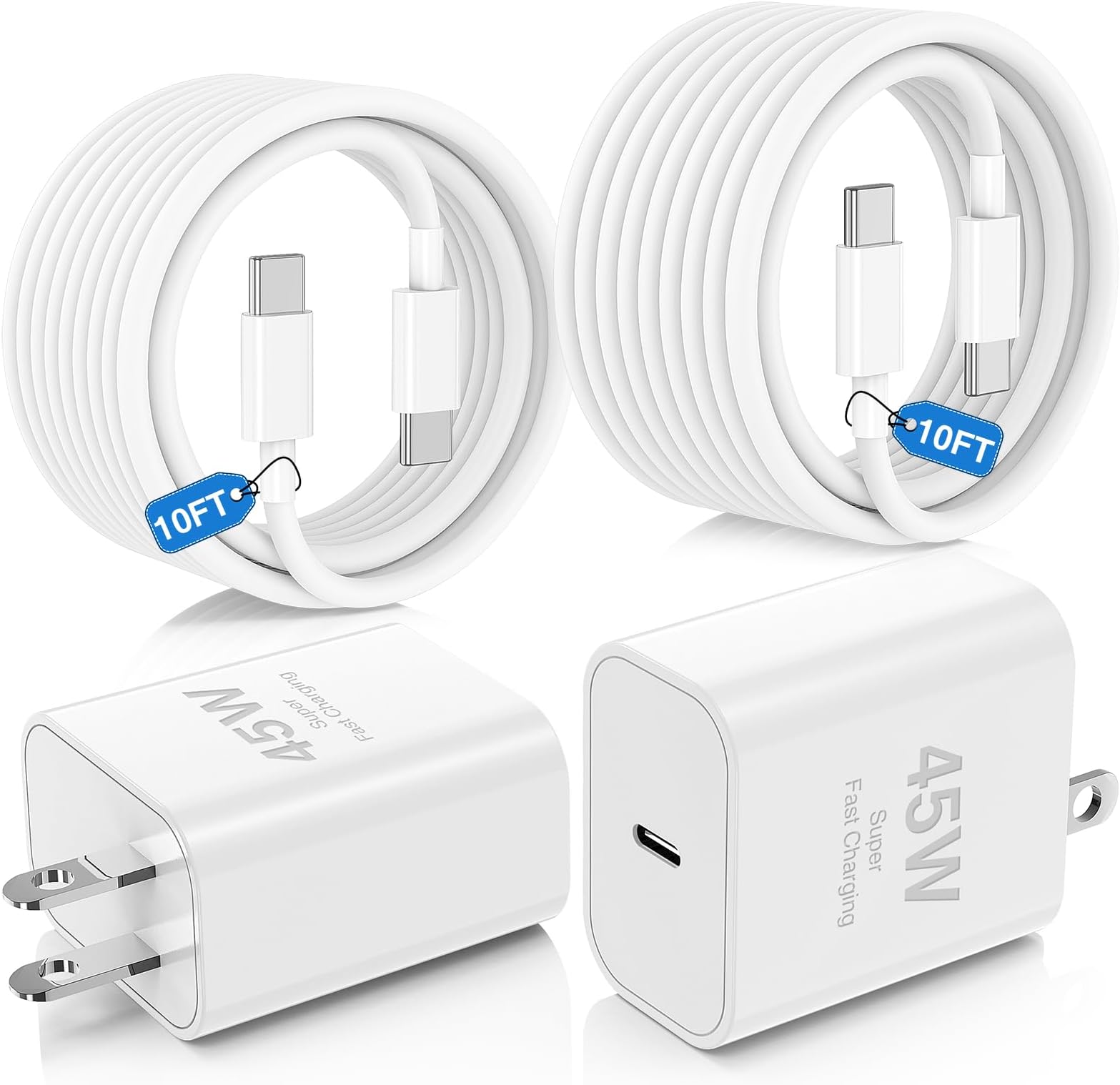 Amazon.com: 45W Charger for iPhone 16 15 Pro Max Fast Charging 10 FT ...