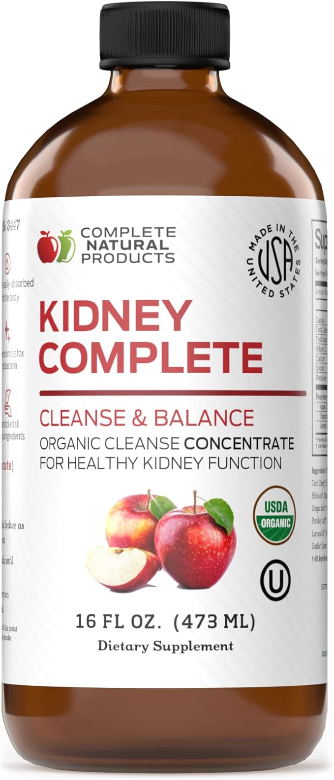 Kidney Complete 16oz - Organic Liquid Kidney Cleanse, Kidney Stones ...