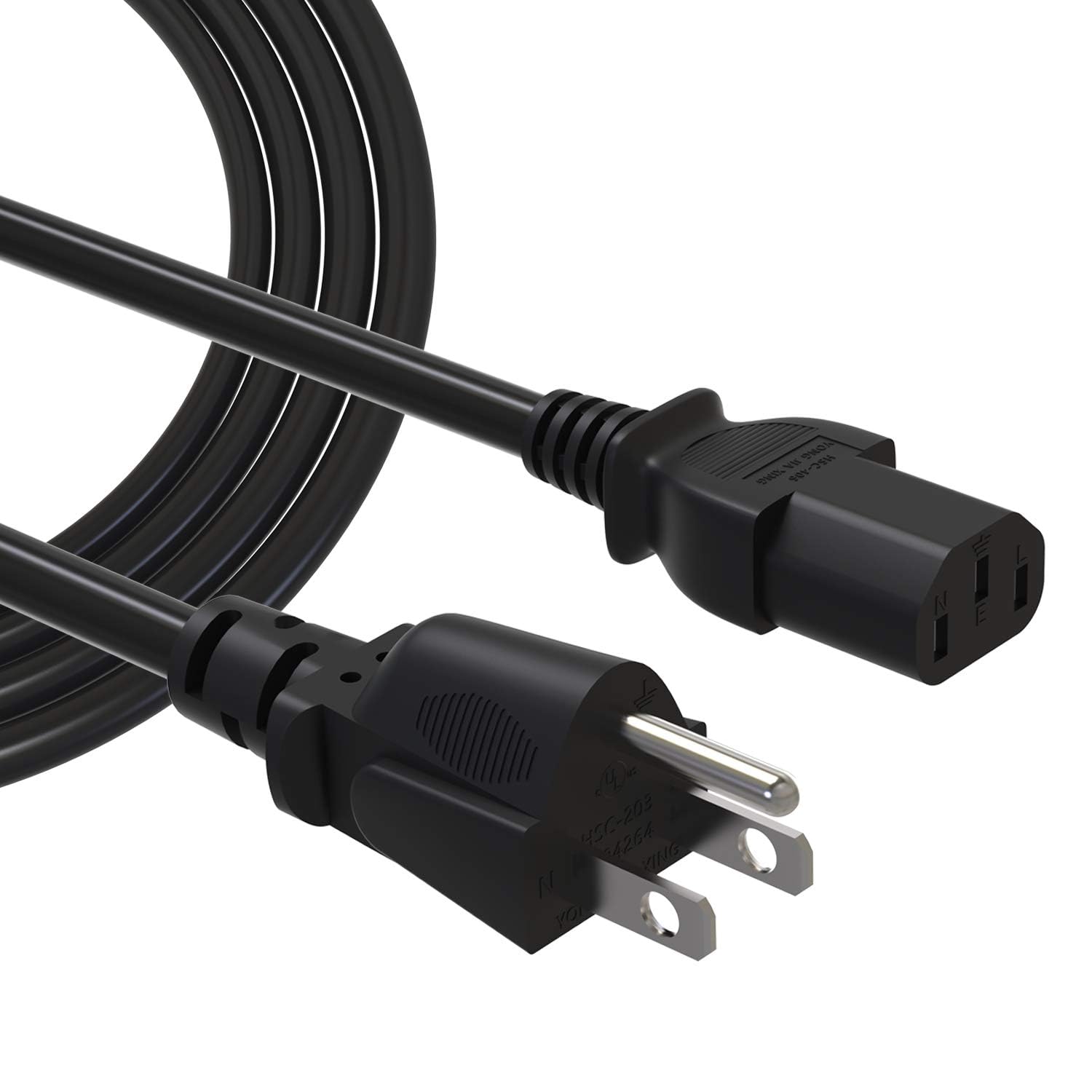 Amazon.com: 3-Prong Power Cord for Monitor Printer - Replacement ...