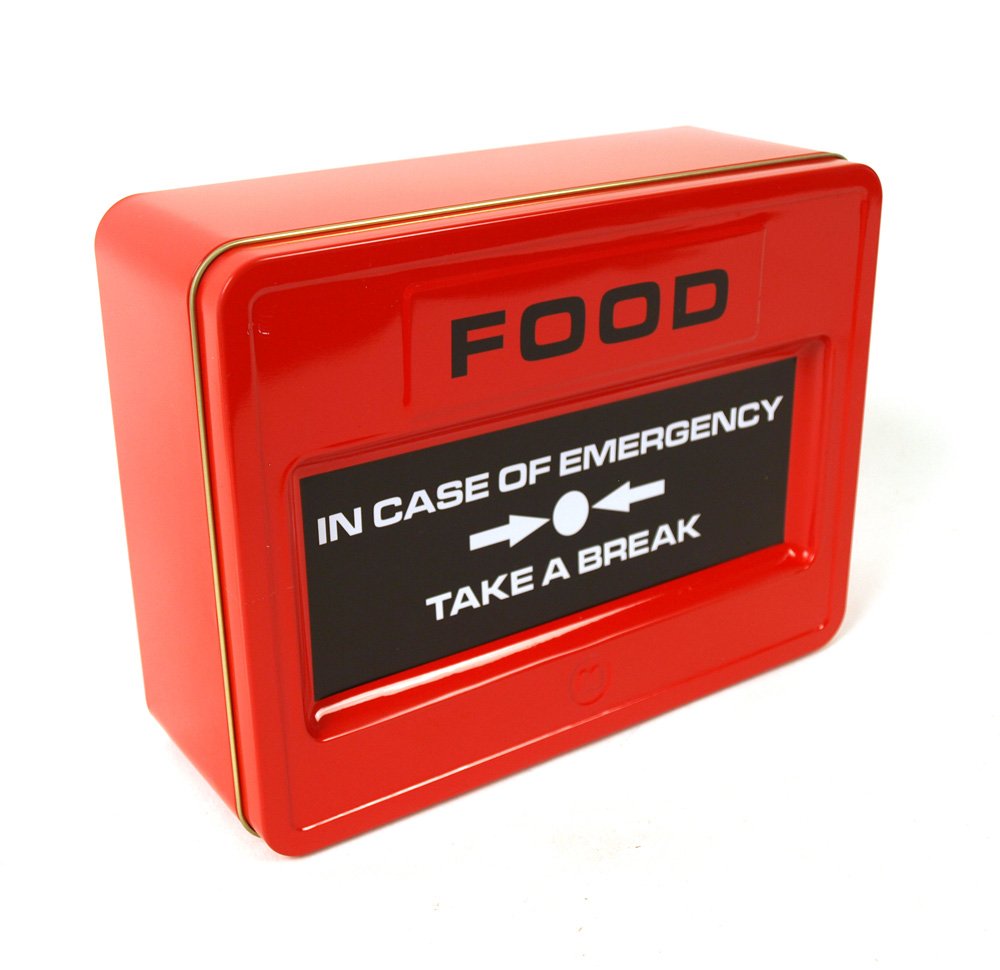 20.5cm Fire Alarm Shaped Food Tin : Amazon.co.uk: Home & Kitchen