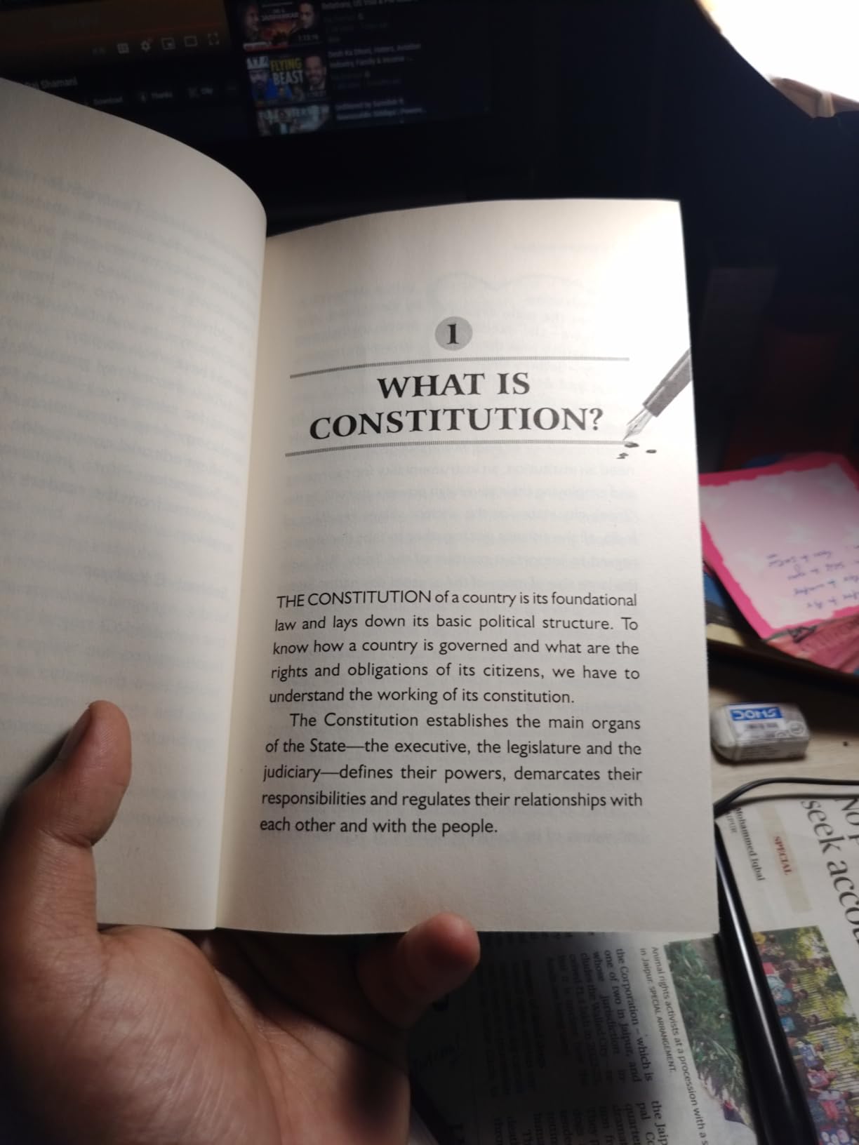 Buy CONSTITUTION OF INDIA - A handbook for students Book Online at Low ...