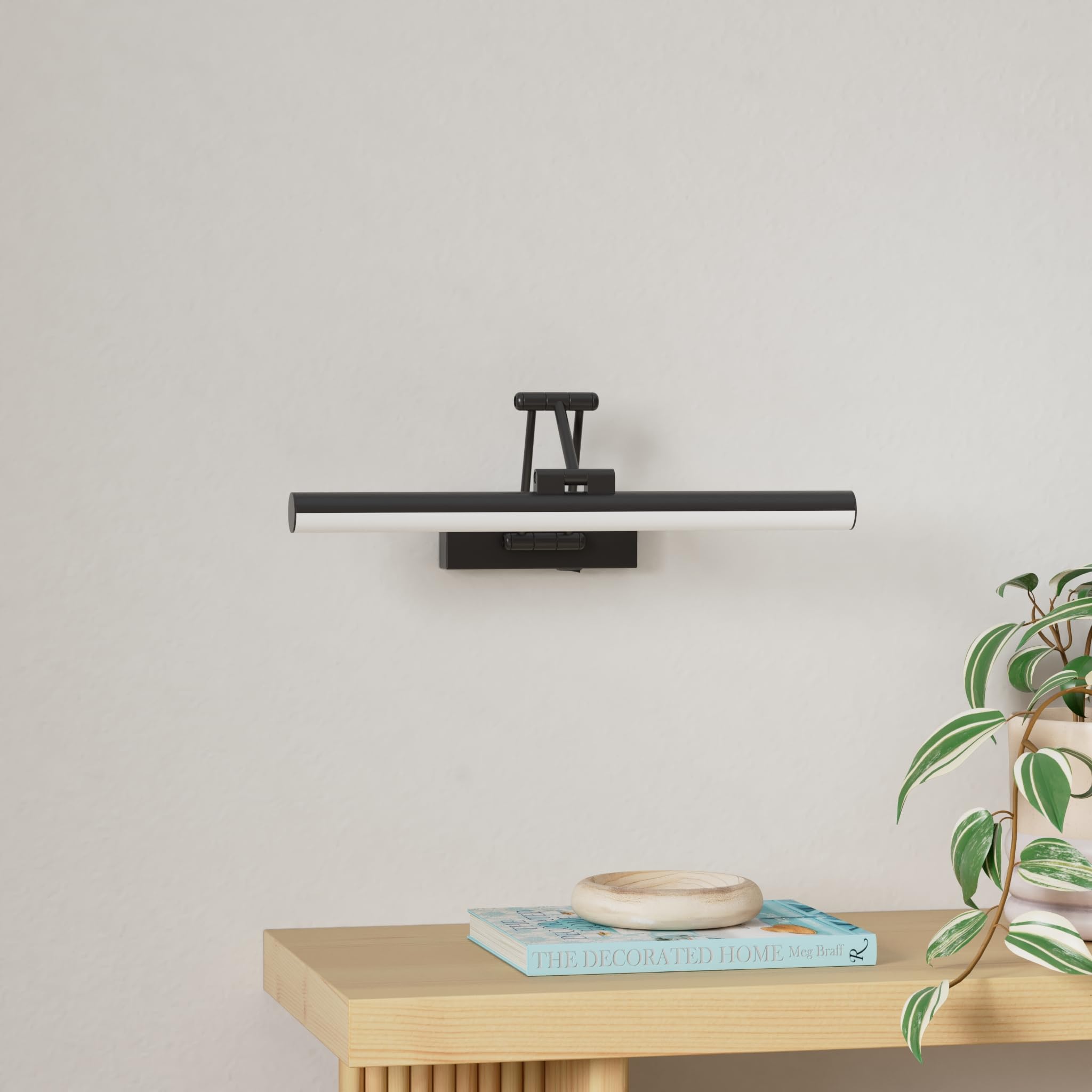 Wall Mounted Library Lights 12" Bookcase Light With US Mounting Plate