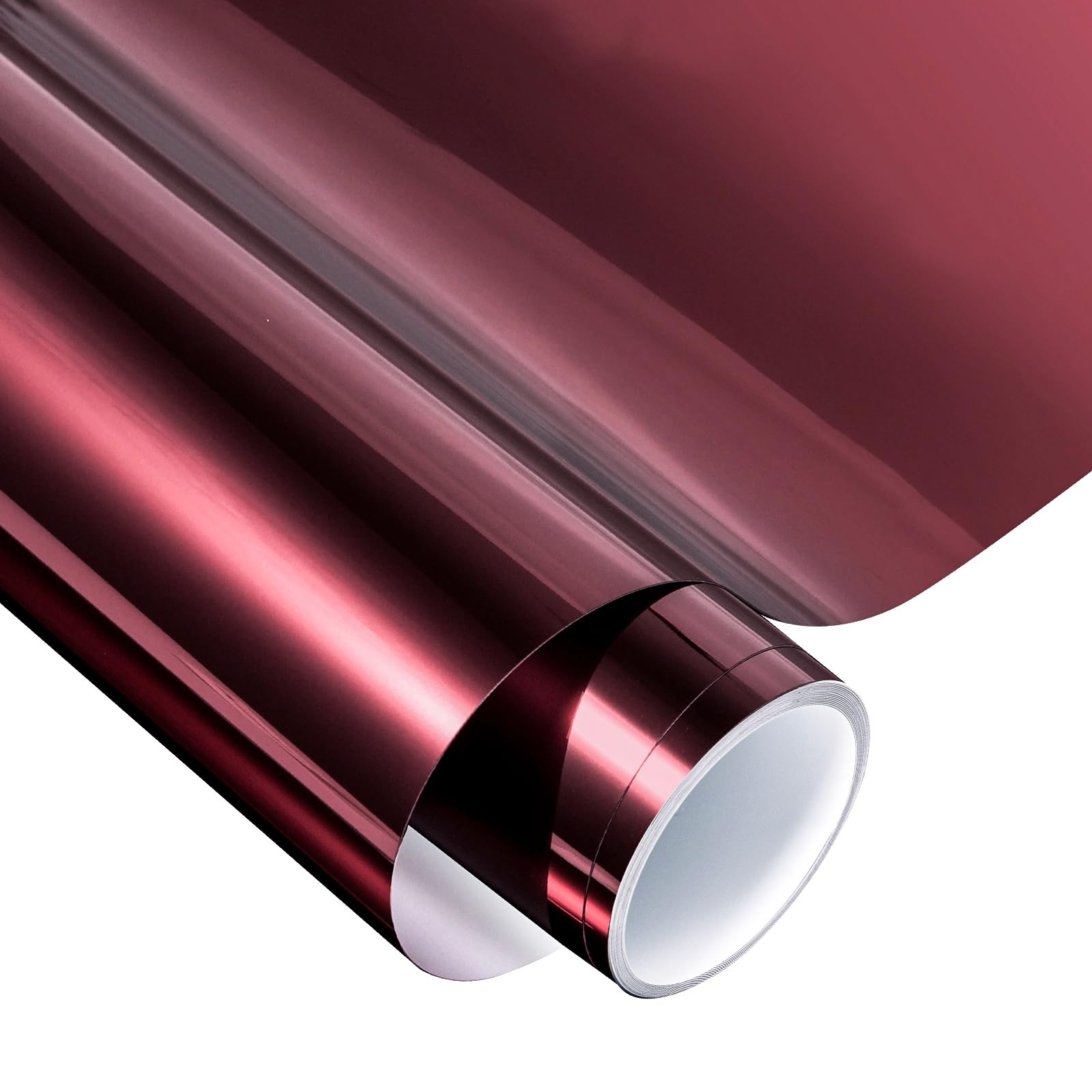 Snapklik.com : VINYL FROG Maroon Chrome Vinyl - 12"x60" Glossy Mirror ...