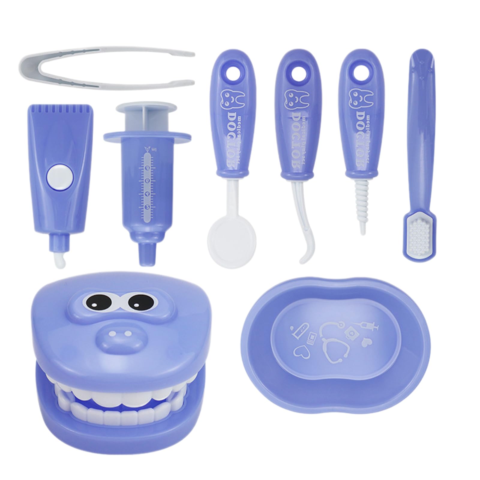 Satiskid Dental Early Education Brushing Toys, 9 Piece Children's Oral ...