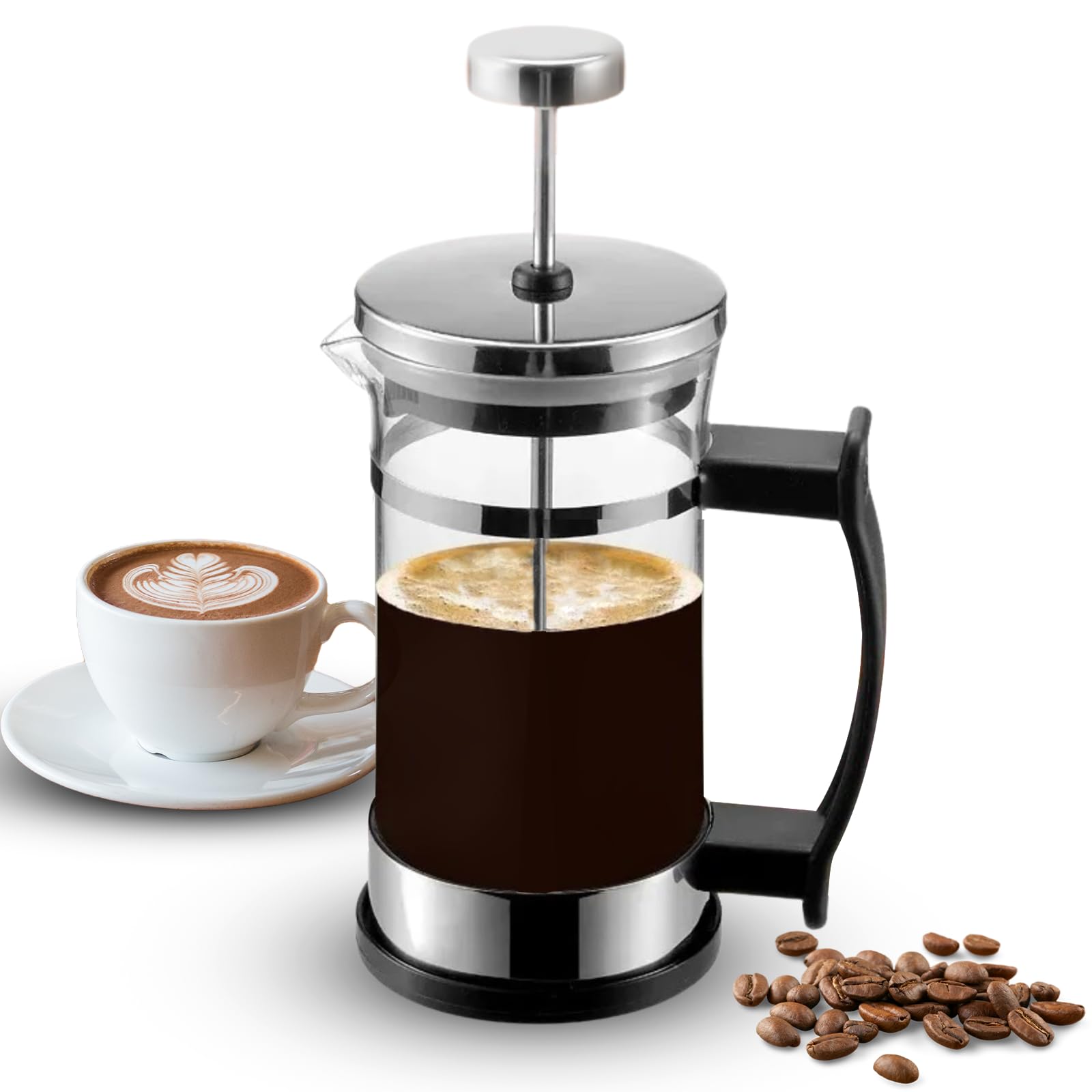OZZMM 4 Cup Cafetiere Coffee Press, French Press Maker for Filter ...