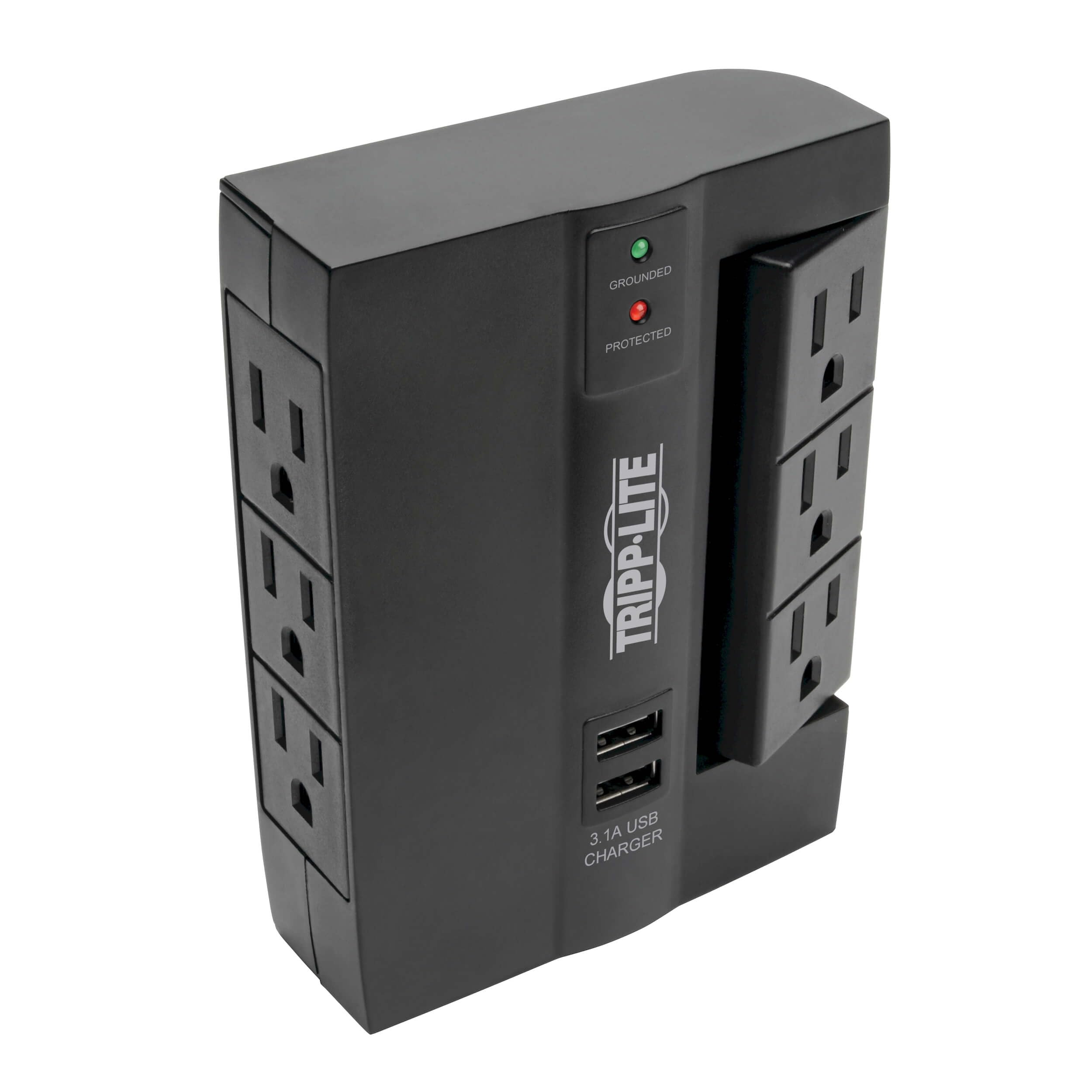 Amazon.com: TRIPP LITE 6 Outlet Surge Protector Power Strip, 3 ...
