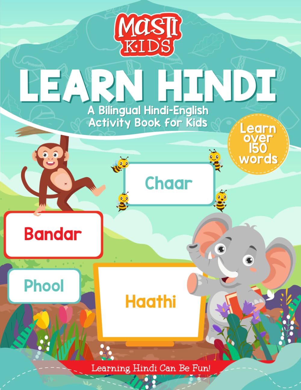 Learn Hindi: A Bilingual Hindi-English Activity Book for Kids: Kids ...