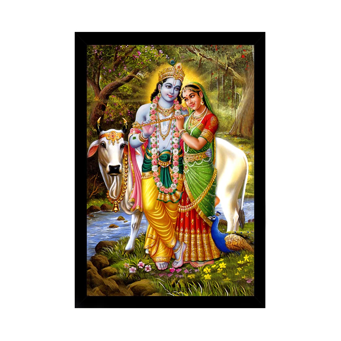 Dharvika Innovations Radha Krishna Photo Frame | Radha Krishna Painting ...