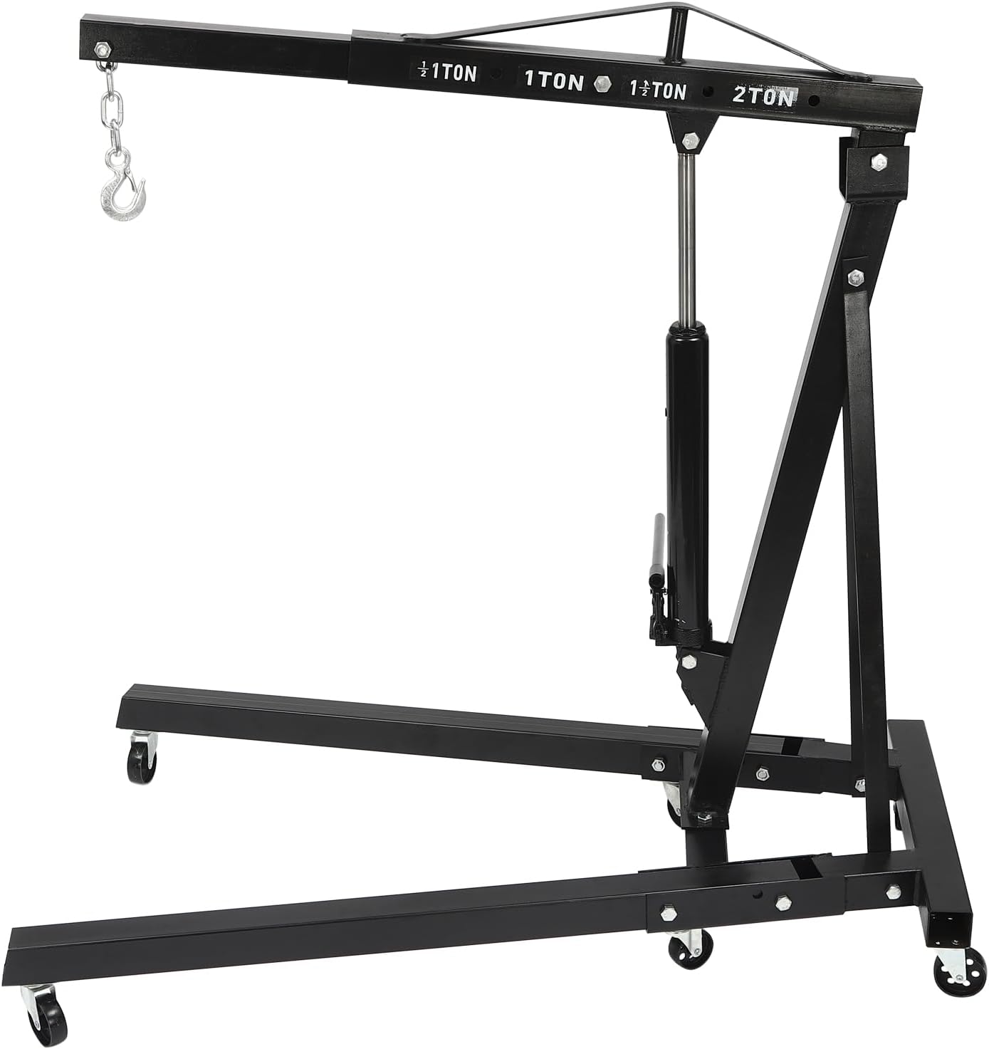 Amazon.com: Engine Hoist, 2 TON Folding Hydraulic Engine Crane, 4400lbs ...