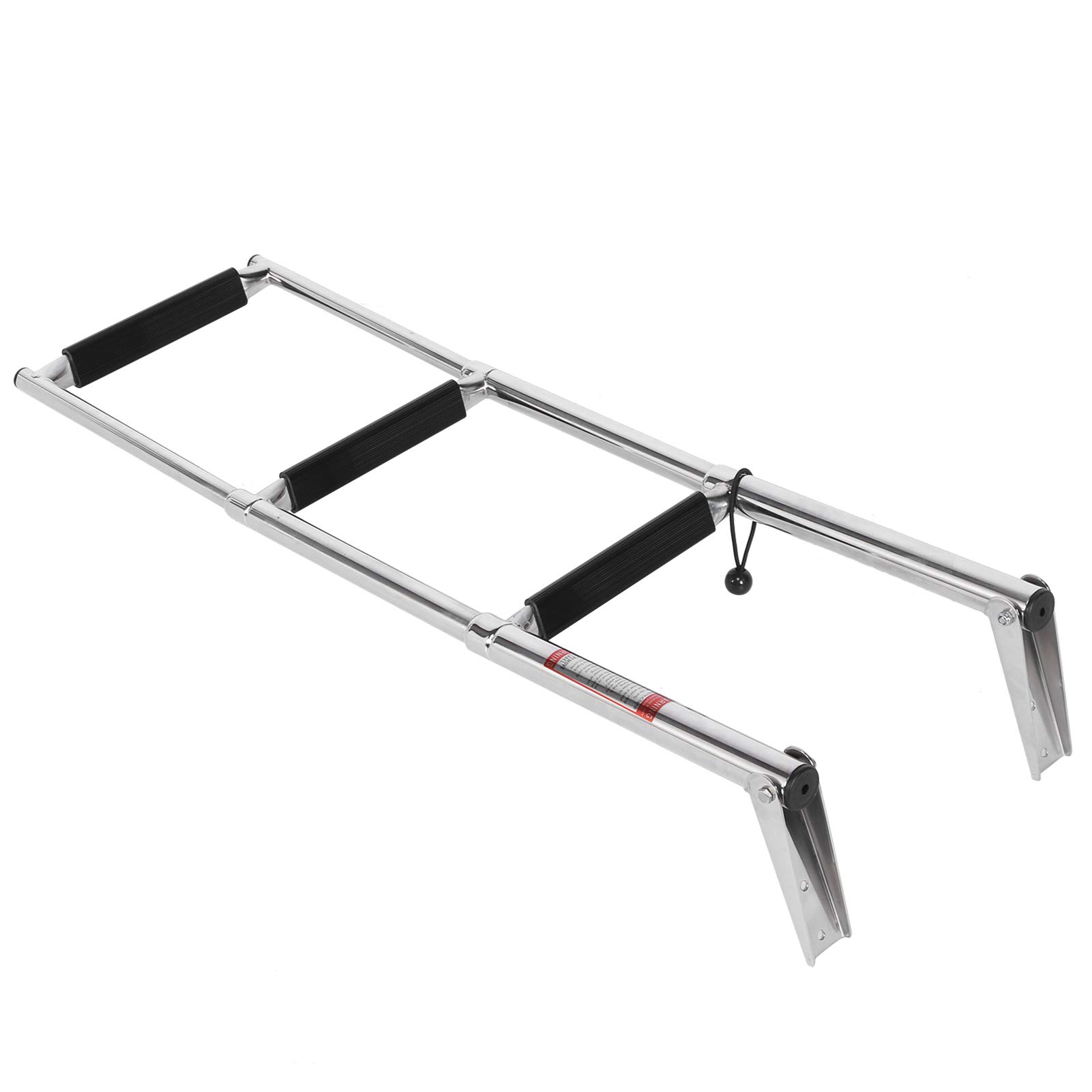 Platform Ladder Telescoping 3-Step Swim - Stainless Steel With ...