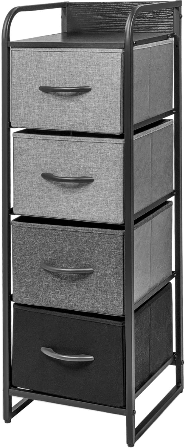 RACK & PACK Comoda Cajonera Estructural 4 Cajones de Tela para Ropa ...