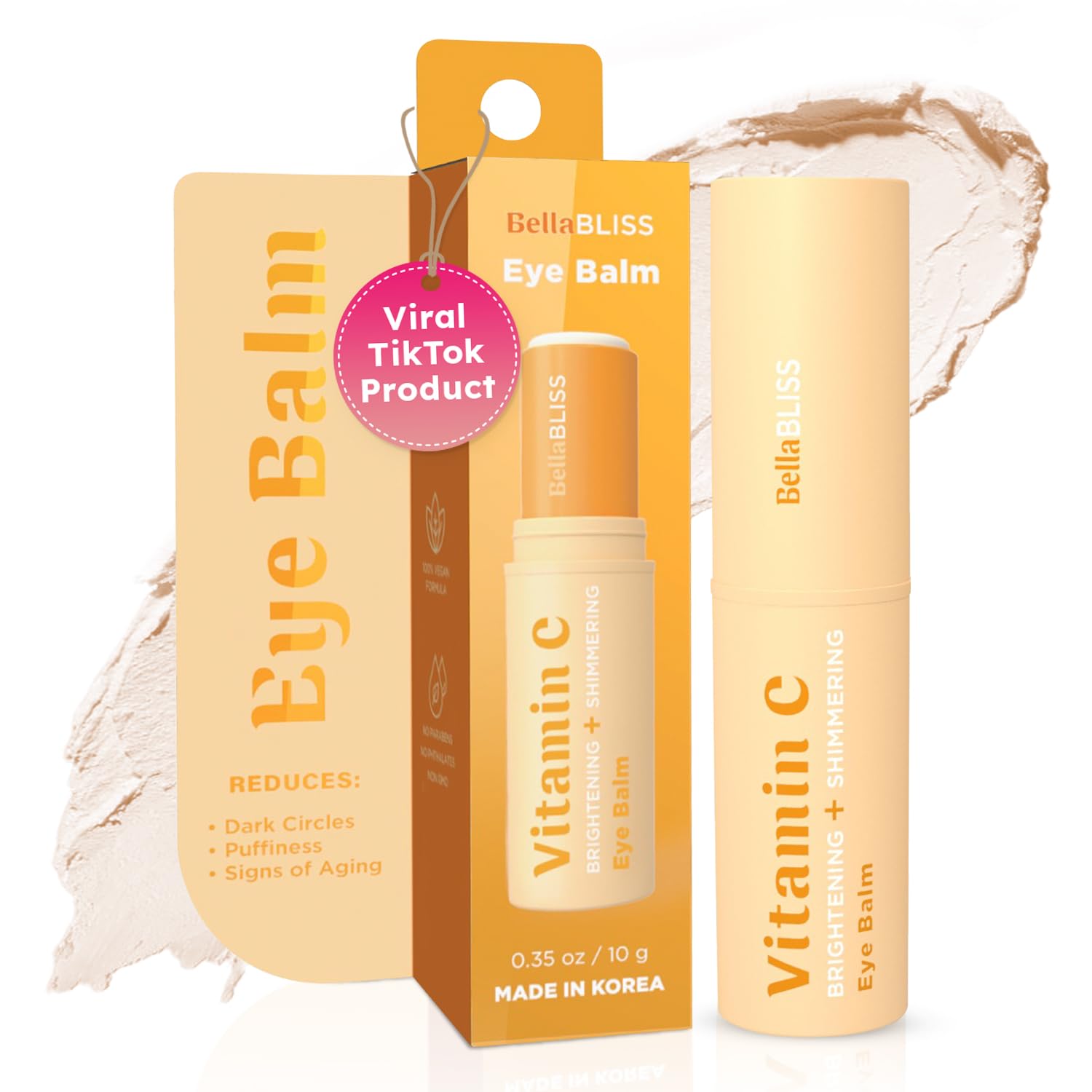 Amazon.com: BellaBLISS Vitamin C Eye Balm Stick – Lightweight Under Eye Cream for Puffiness ...
