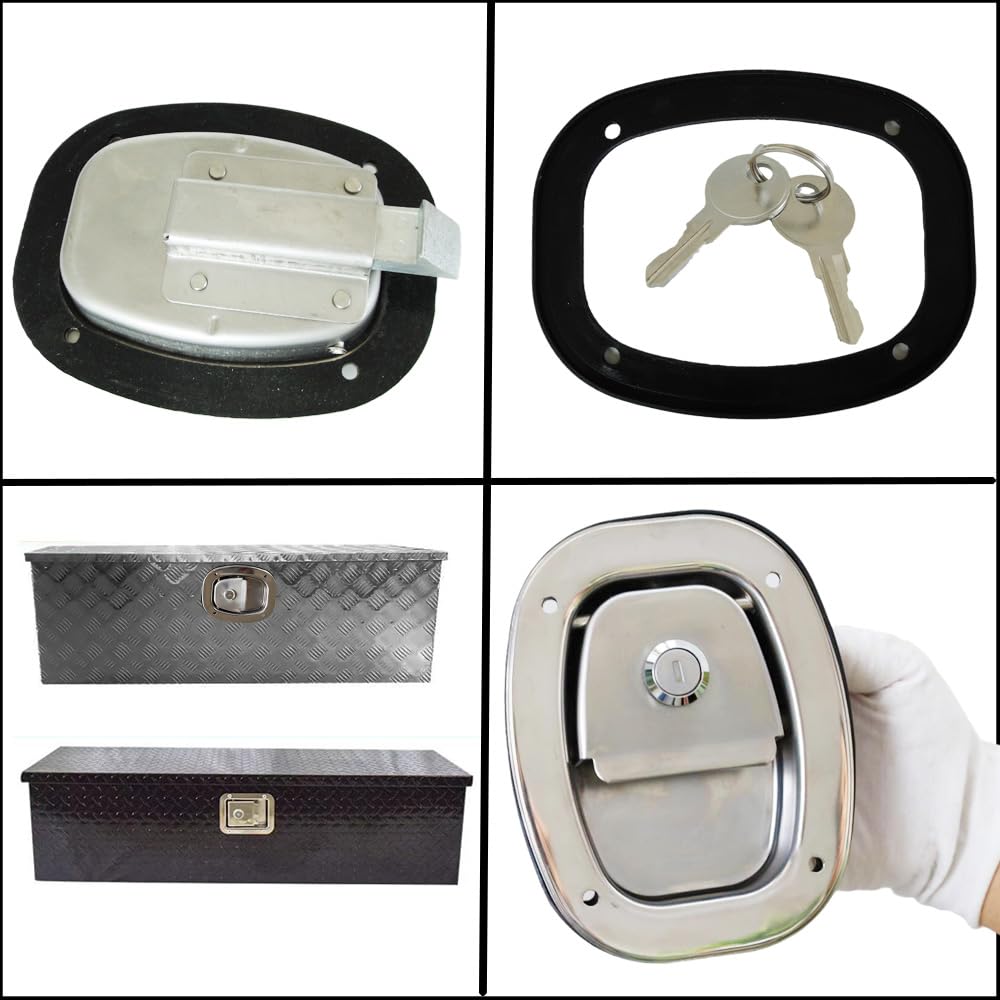 Snapklik.com : 1pack Handle Truck Tool Box Latch Flush Mount Paddle ...