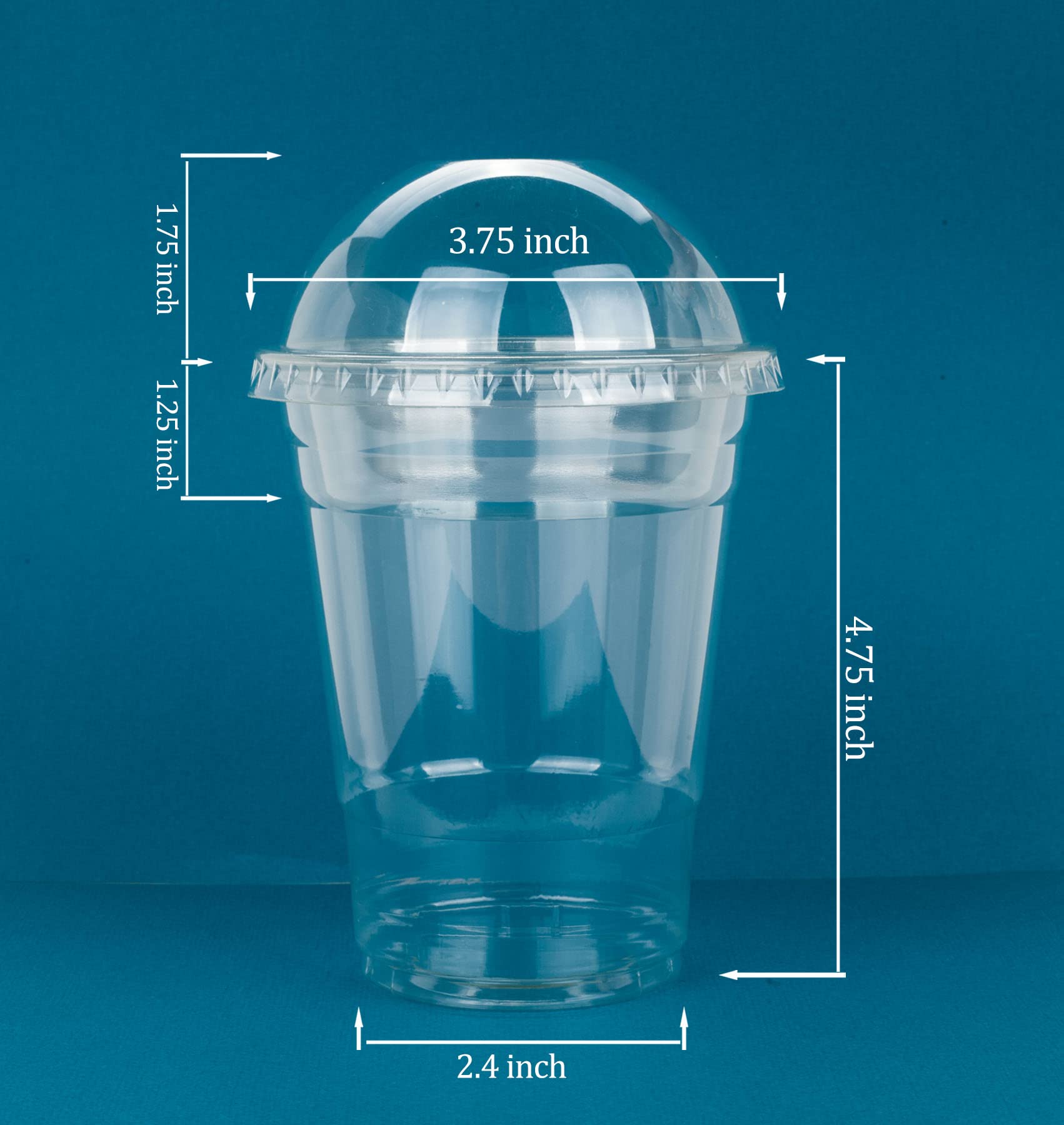 Snapklik.com : Golden Apple Cup Series, 16oz Clear Plastic Cups +4oz Insert
