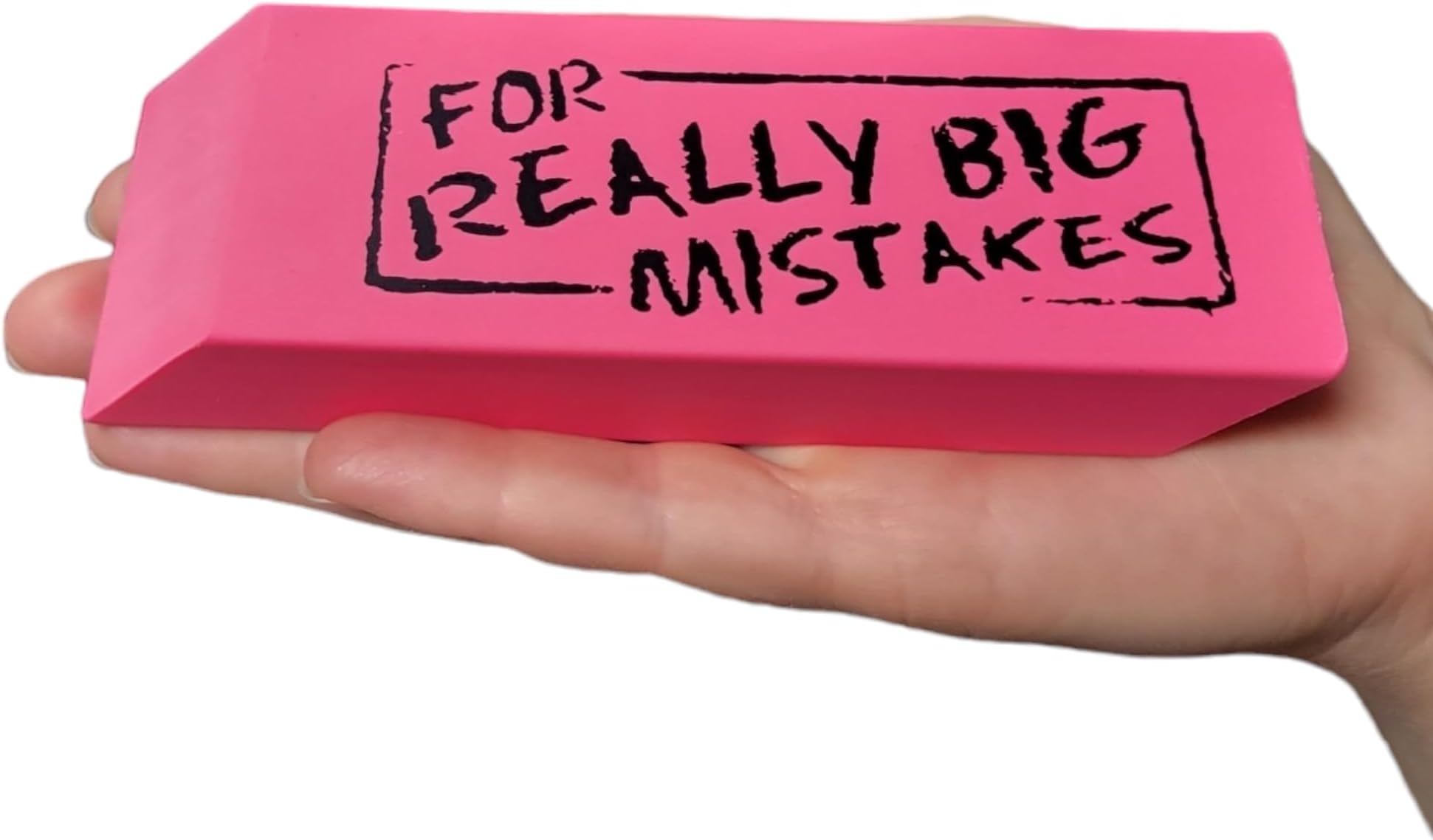 Amazon.com : RAM-PRO LARGE JUMBO Pink Eraser OOPS Print Soft Rubber NEW ...