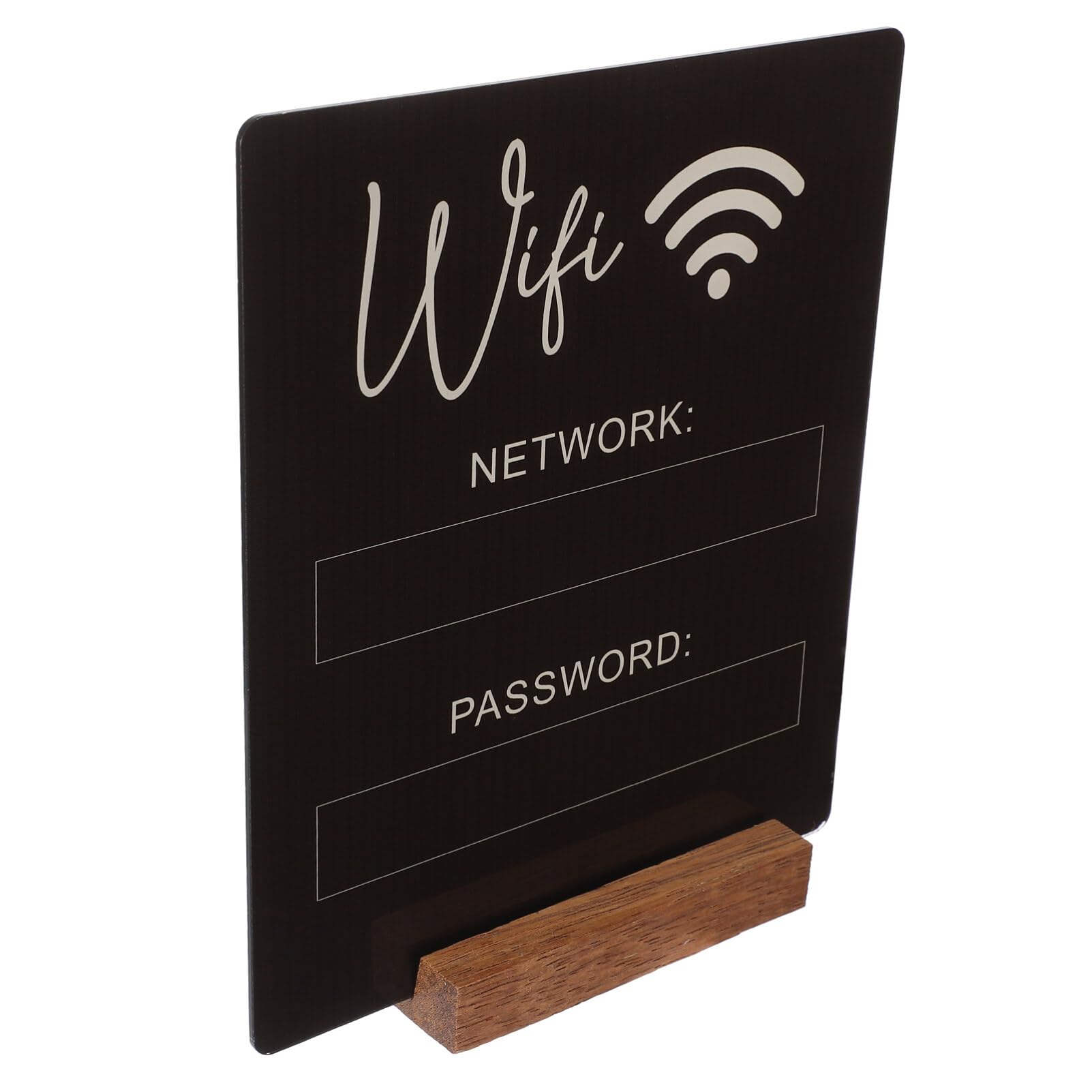 Snapklik.com : Wifi Password Sign Acrylic Table Guest Wi-Fi Signage ...