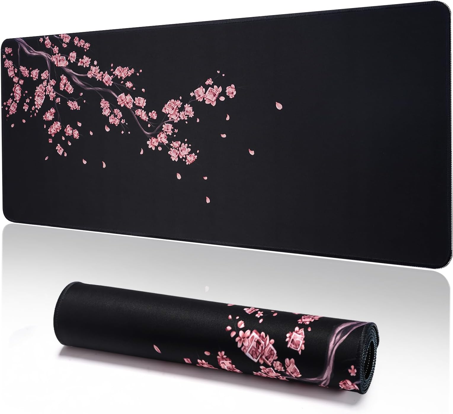 YUWLDD Large Gaming Mouse Pad (31.5 x 11.8 x0.12 Inch) Washable Desk ...