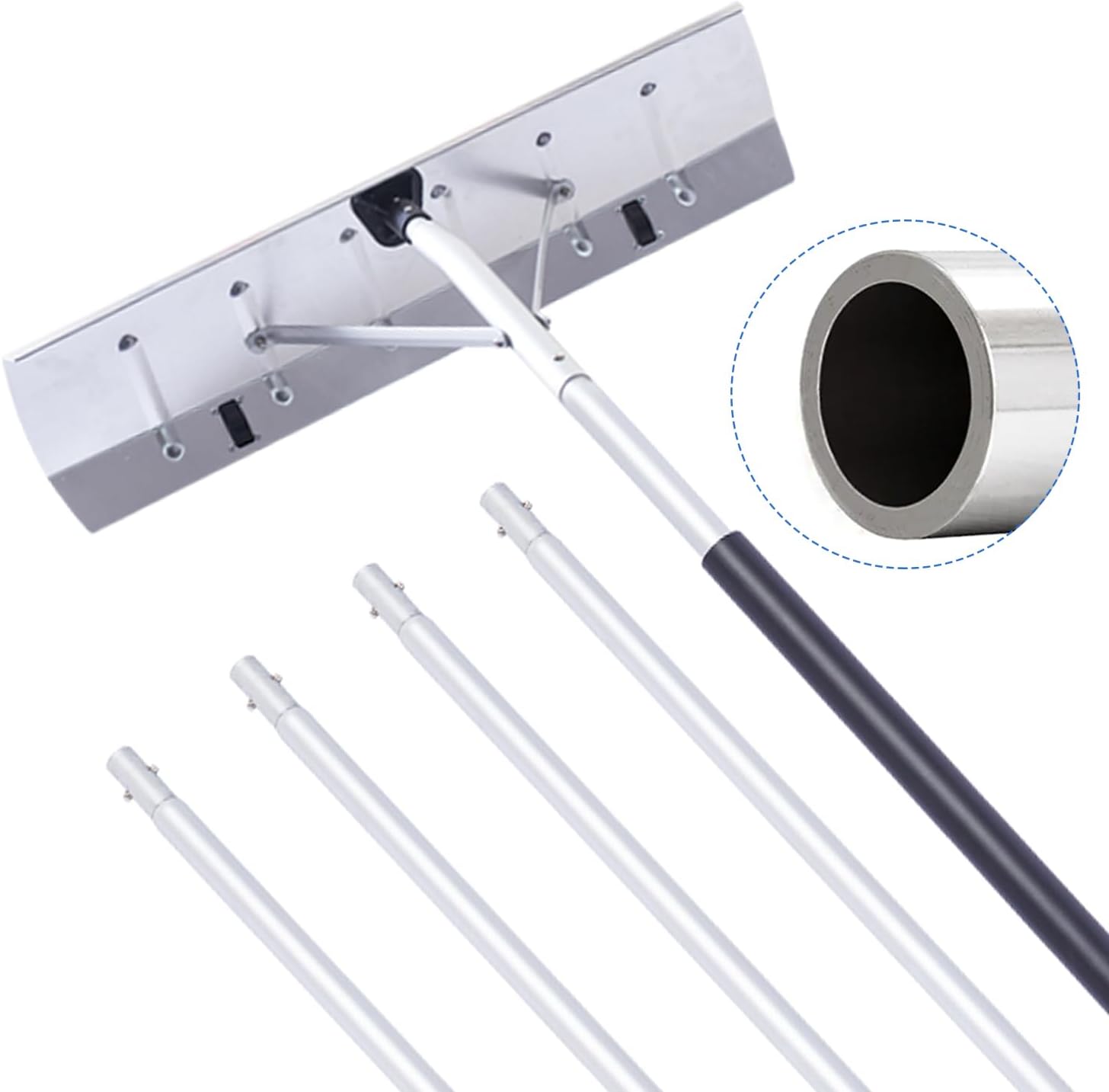 Amazon.com : OUTPRIZE Snow Roof Rake, 6-30FT Aluminum Detachable Snow ...