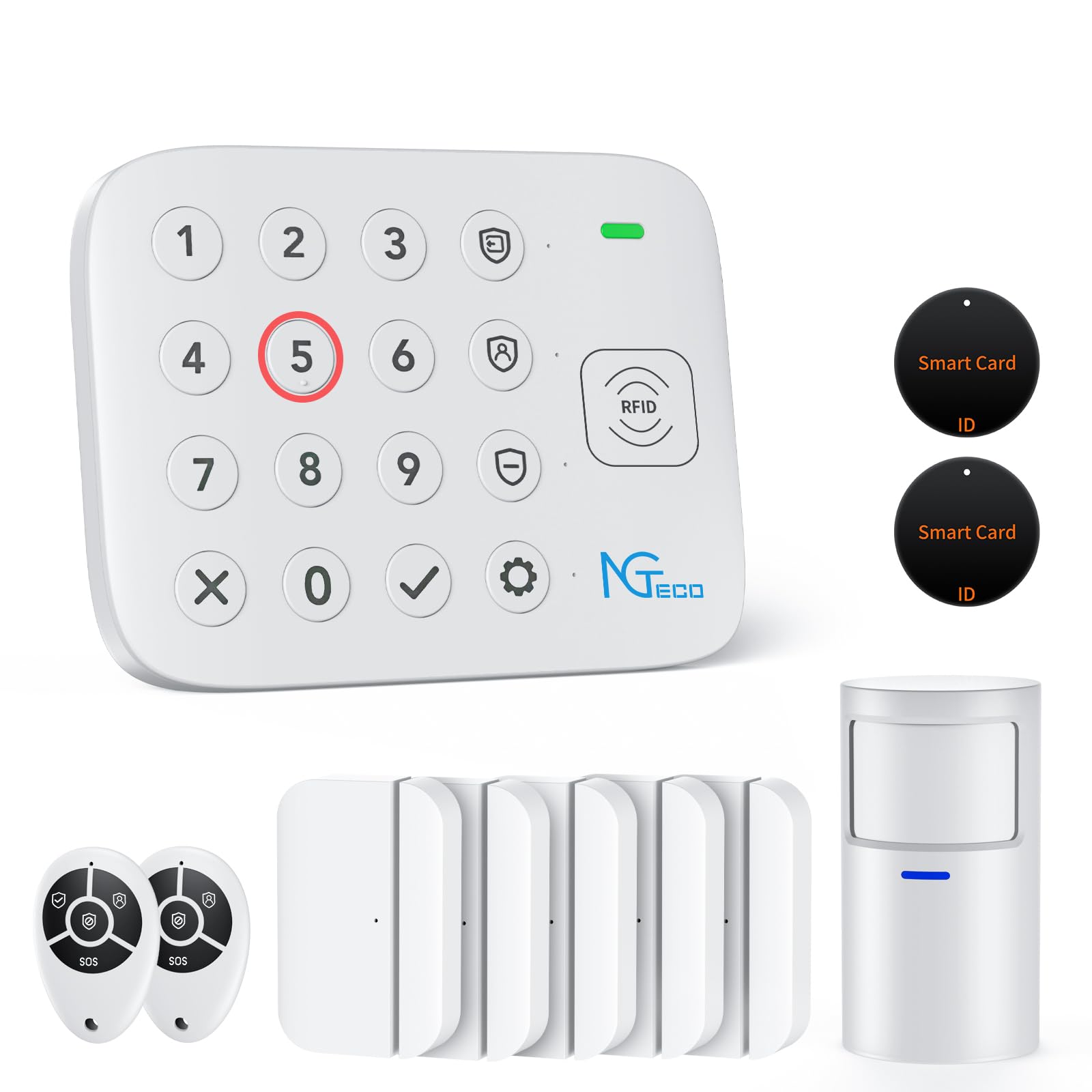 Snapklik.com : NGTeco 11-Piece Home Security Alarm Kit, Wi-Fi Home ...