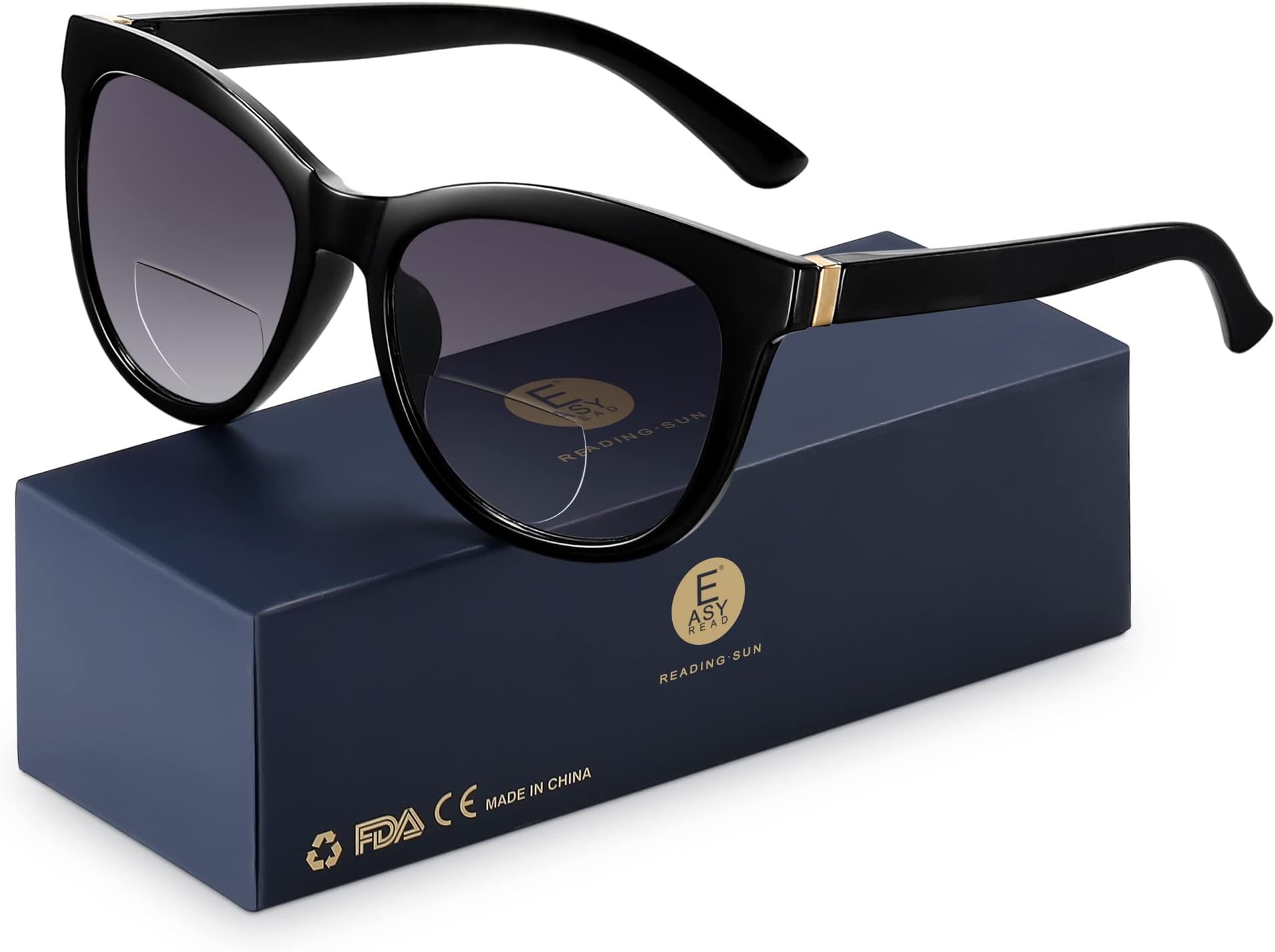 Amazon.com: EASY READ Bifocal Reading Sunglasses for Women，Fashion Sun ...
