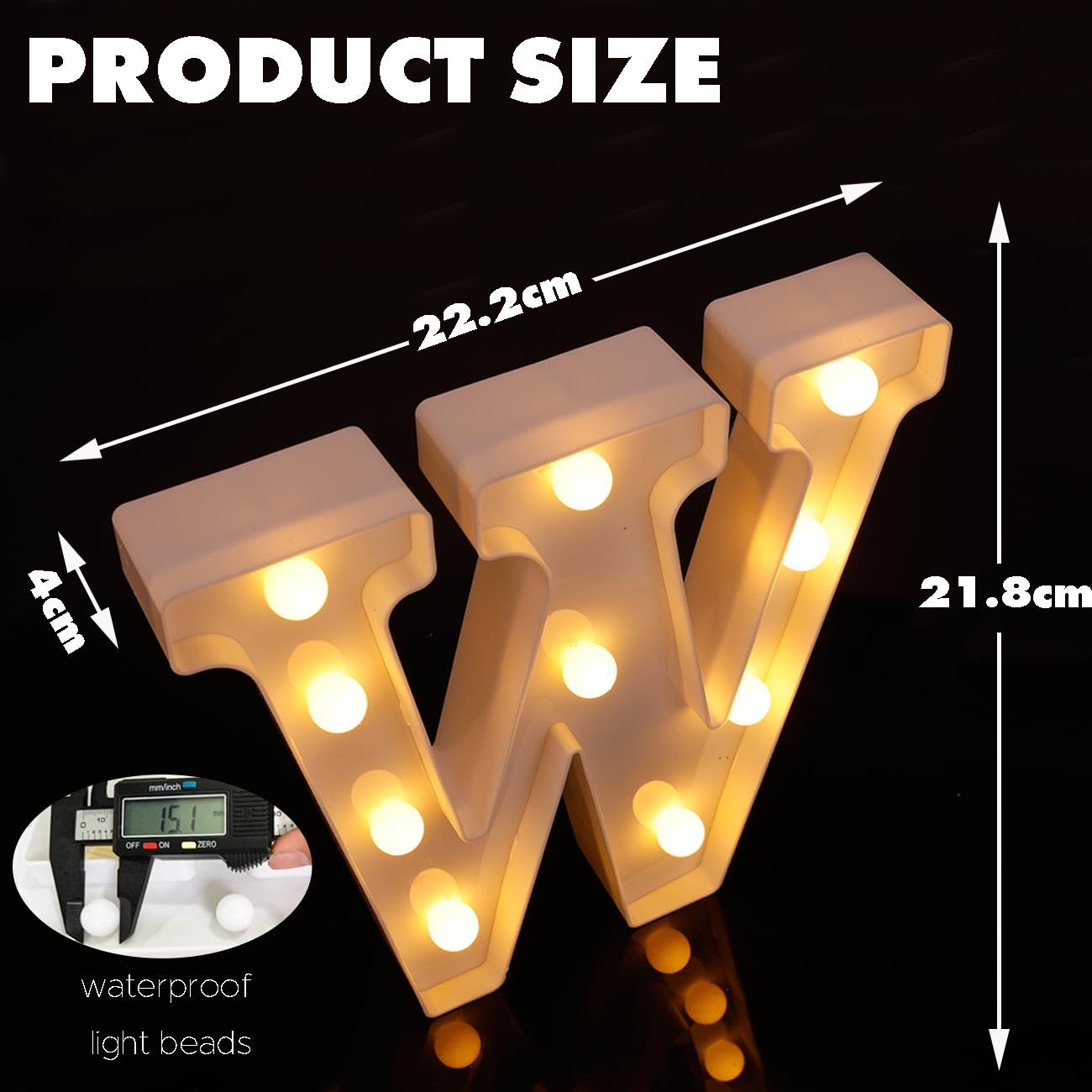 Snapklik.com : Small Led Marquee Letters, Light Up Letters, 8.58 Inch ...