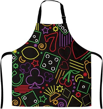 Amazon.co.jp: RYSTIX Apron, Poker Card, Playing Card, Cafe Apron, H ...