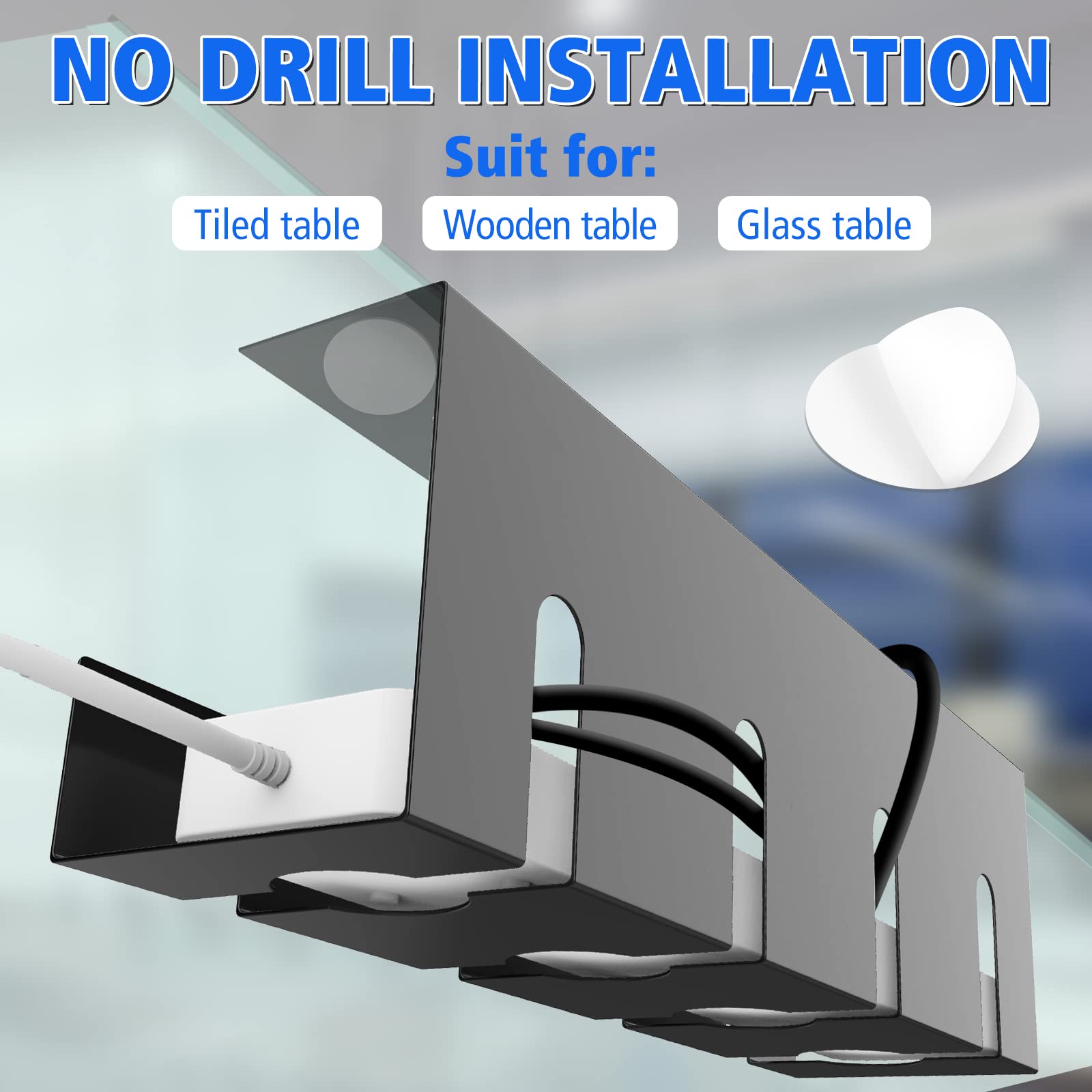 Under Desk Cable Management Tray No Drill 2 X 15 7 In Steel Desk Cable under-desk-cable-management-tray-no-drill-2-x-15-7-in-steel-desk-cable