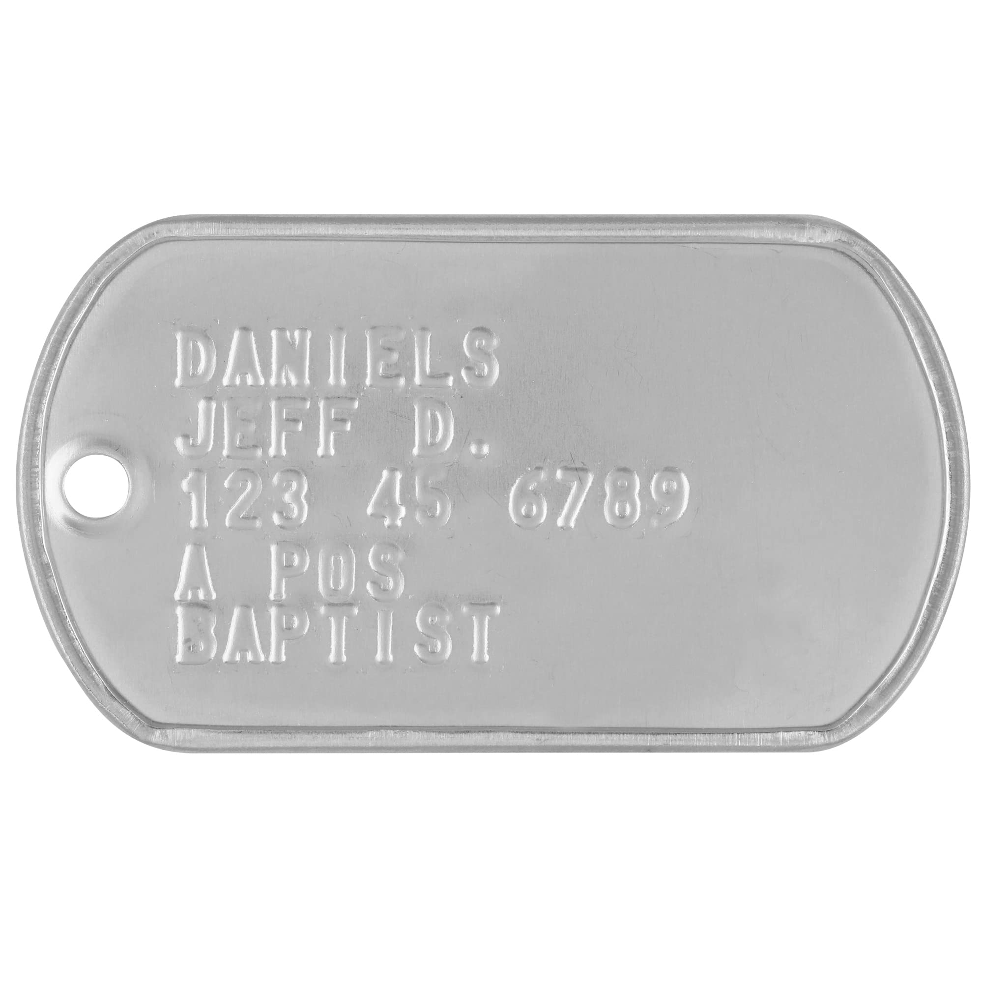 Amazon.com: Official Custom Engraved Dog Tag Set with Chain and P-38 ...