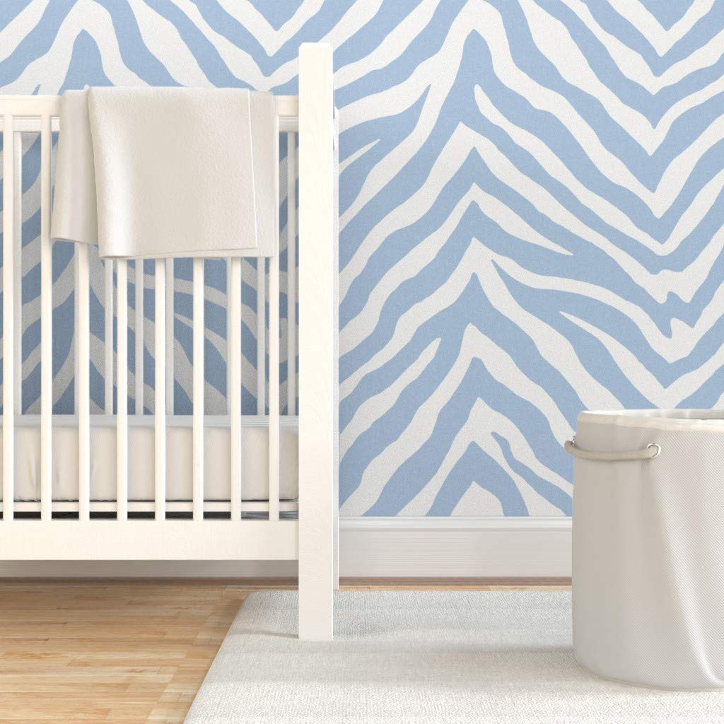 Blue Zebra Print Desktop Wallpaper BonEful Fabric FQ Cotton Quilt Blue