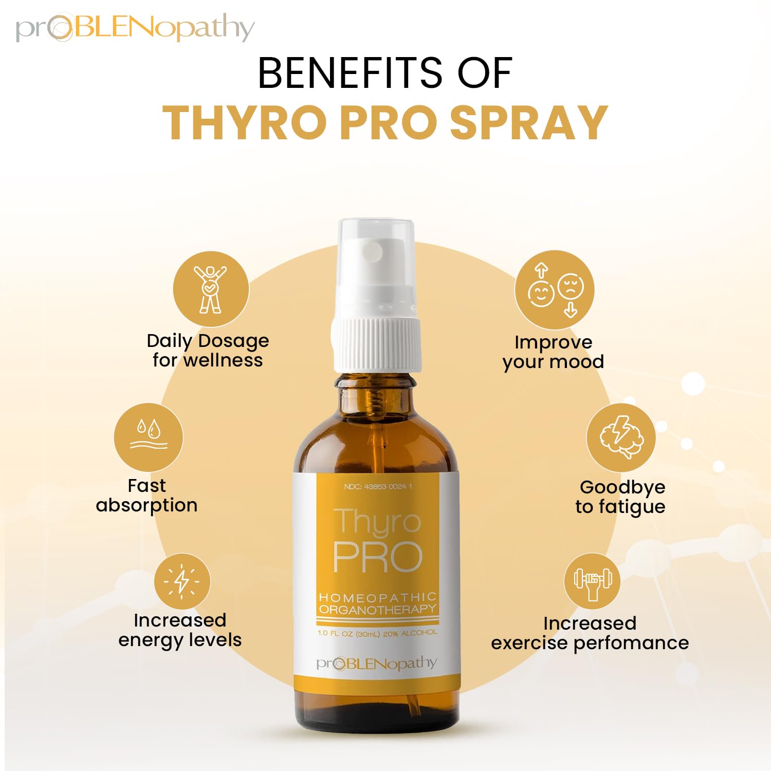 Suplemento Hormonal para Tireóide em Spray para Homens e Mulheres 30 ml ...