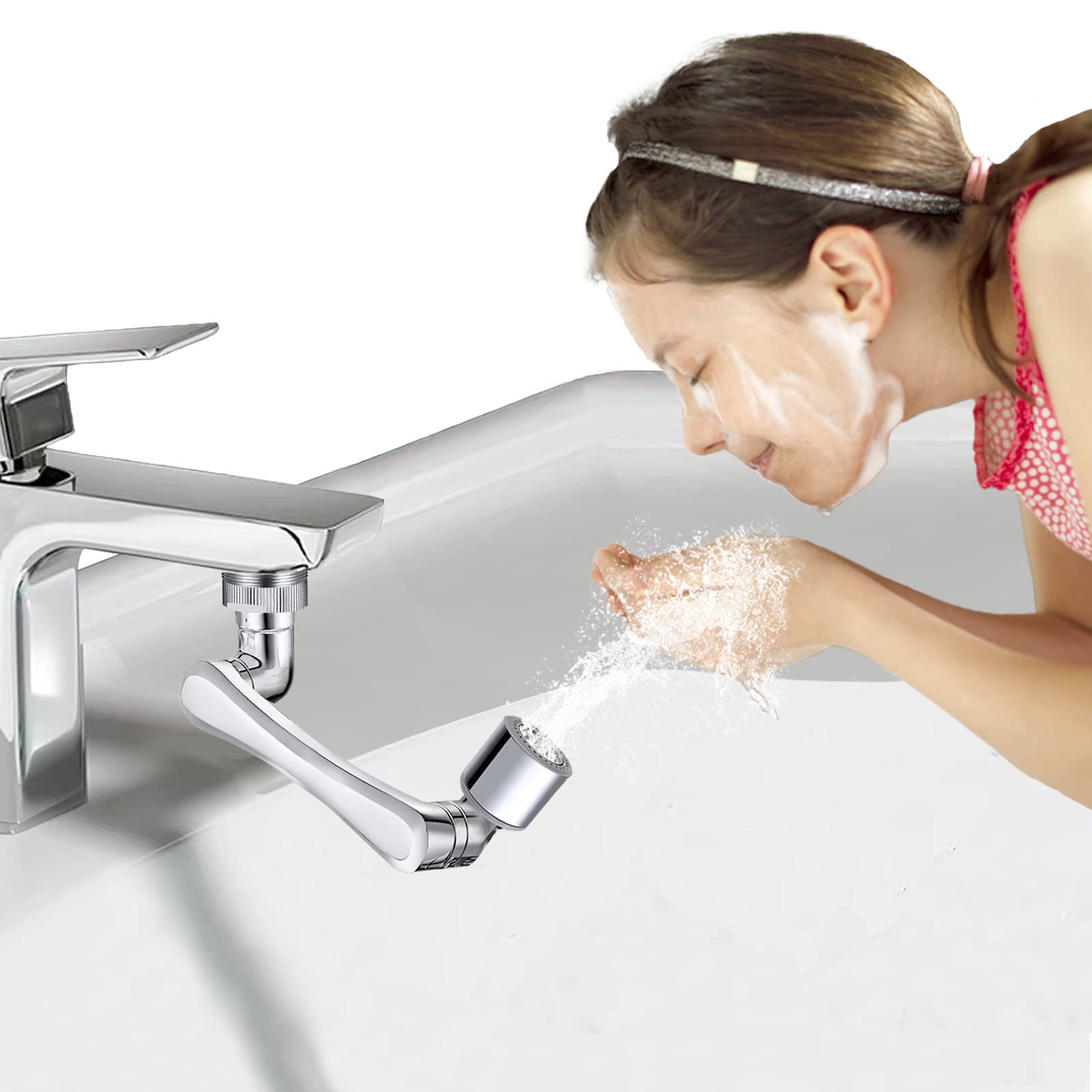 Faucet Extender,Bathroom Kitchen Universal Aerator, Upgraded Version of ...