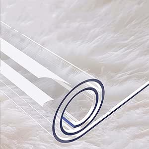 Amazon.com: SRHIMEOS 16x24 Inch Plastic Table Cover Clear, Clear ...