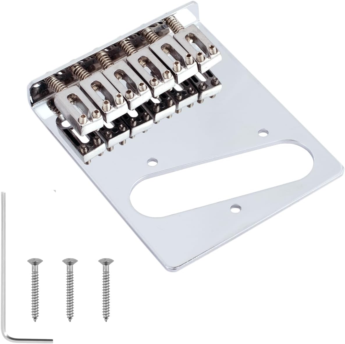Amazon.com: Vanzen 6-Saddle Modern Telecaster Bridge Assembly for ...