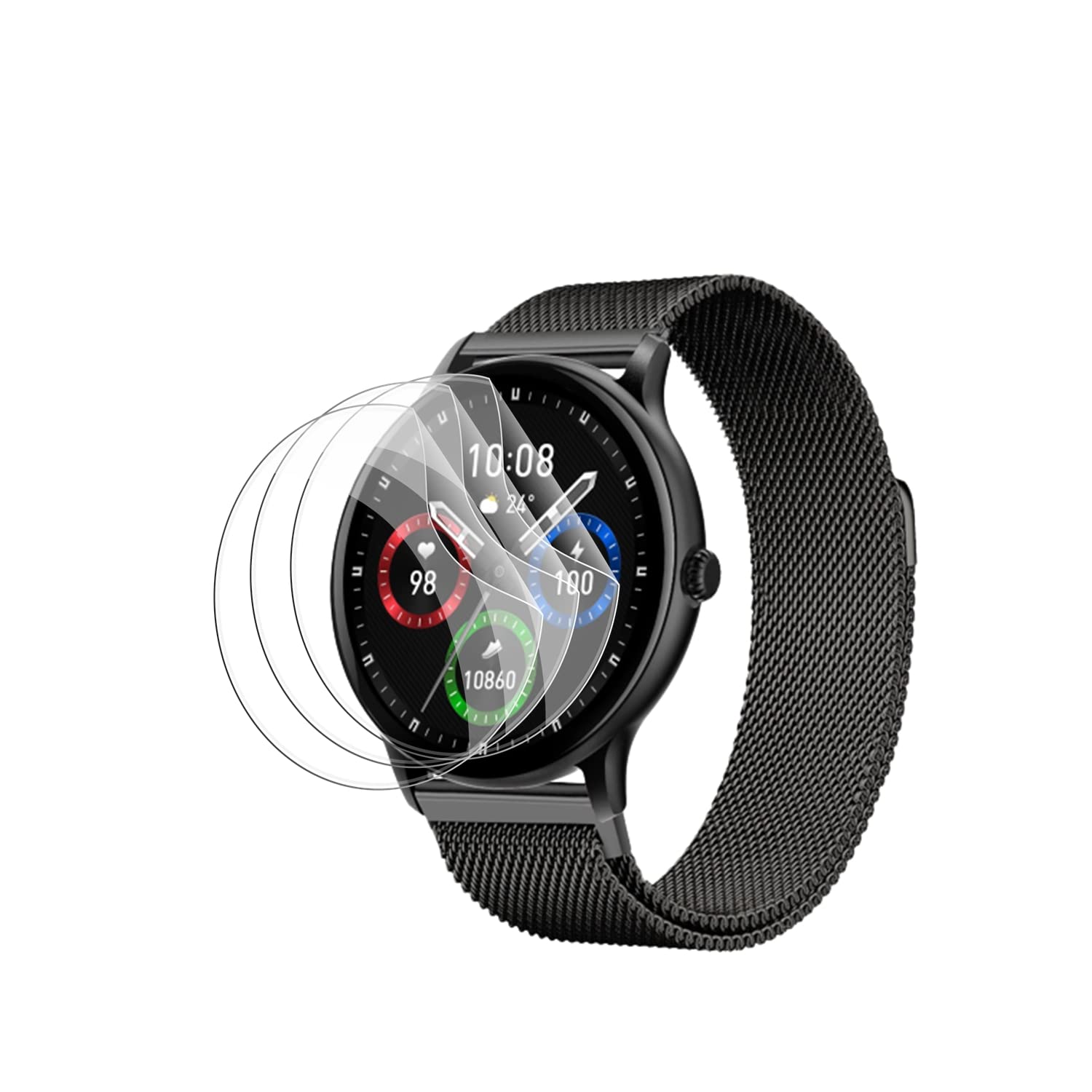 Wisely Tempered Glass|Pack 3|For Fire Boltt Phoenix Ultra Smartwatch ...