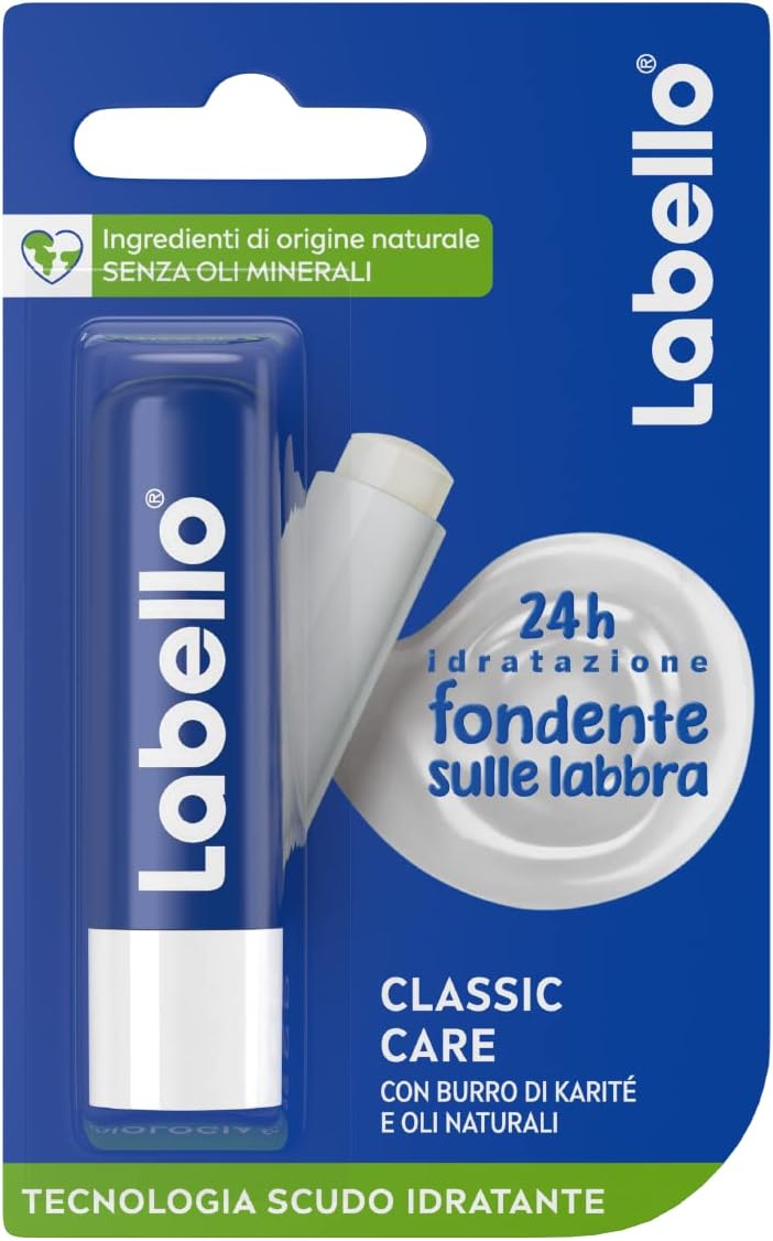 Labello Classic Care Balsamo Labbra in Confezione da 12 Pezzi da 5.50 ...
