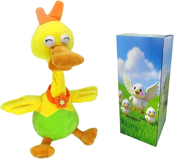 Amazon.com: xiulifeifei Talking Repeat Music Song Duck, Plush Toy Duck ...