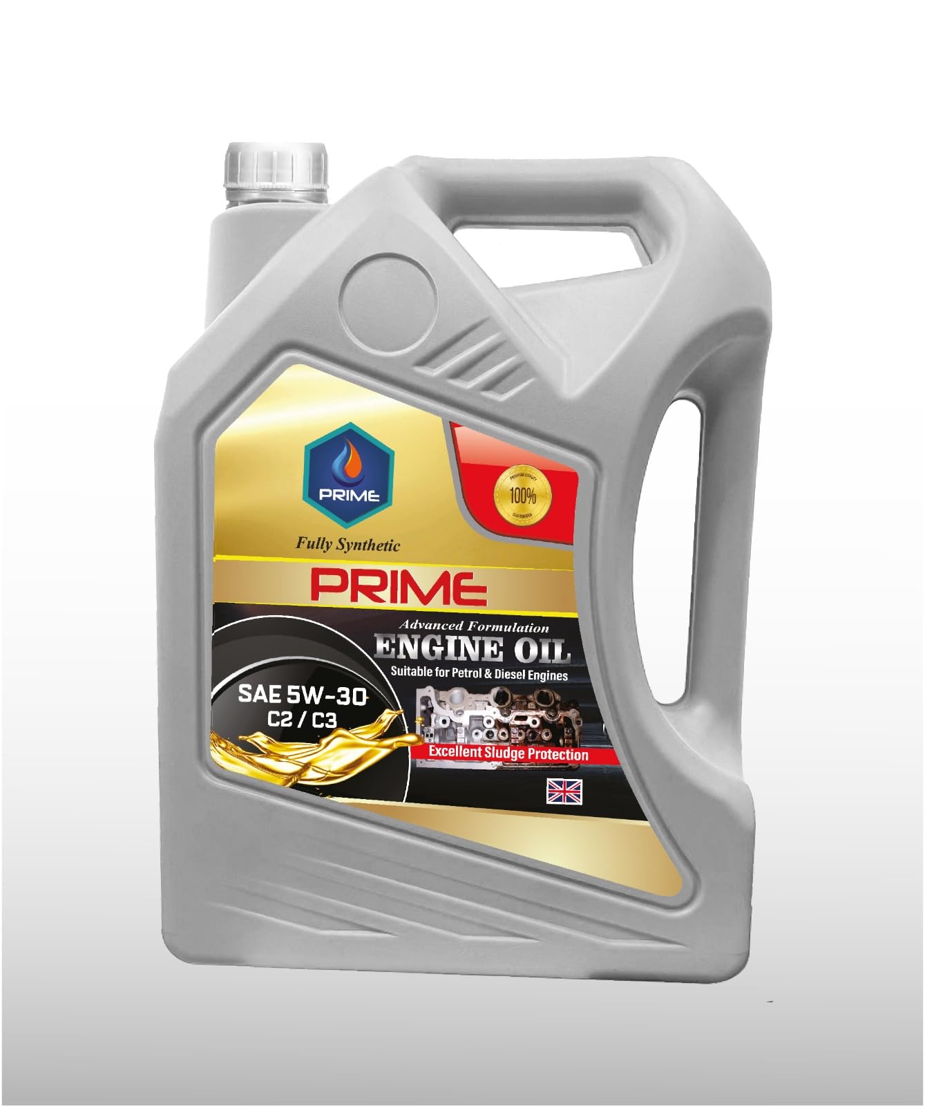 PRIME 5W30 C2 C3 Fully Synthetic Engine Oil 5 Litre : Amazon.co.uk ...