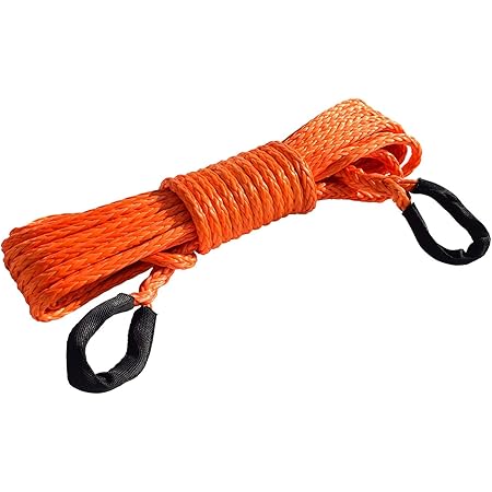 Amazon.com: Ucreative 3/8 Inch x 50 Feet Synthetic Winch Rope Extension ...