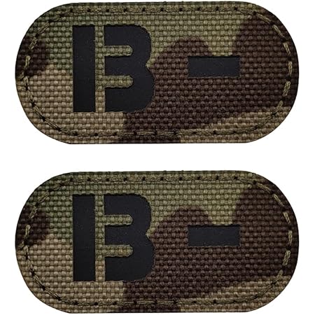 Amazon.com: 2 PCS AliPlus B- NEG Patches Blood Type Patches IR Infrared Reflective Patches Laser ...