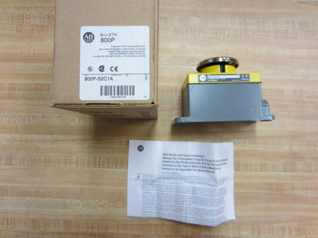 Amazon.com: Allen Bradley 800P-S2C1A Palm Operated Push Button ...