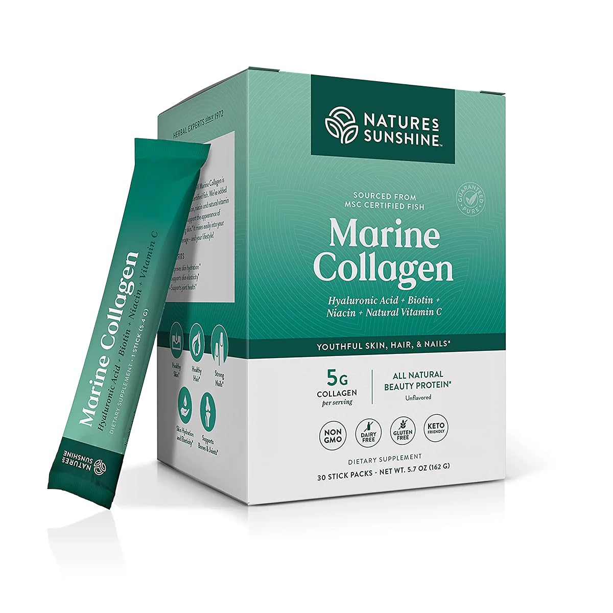 Amazon.com: Nature's Sunshine Marine Collagen - Premium Wild-Caught ...
