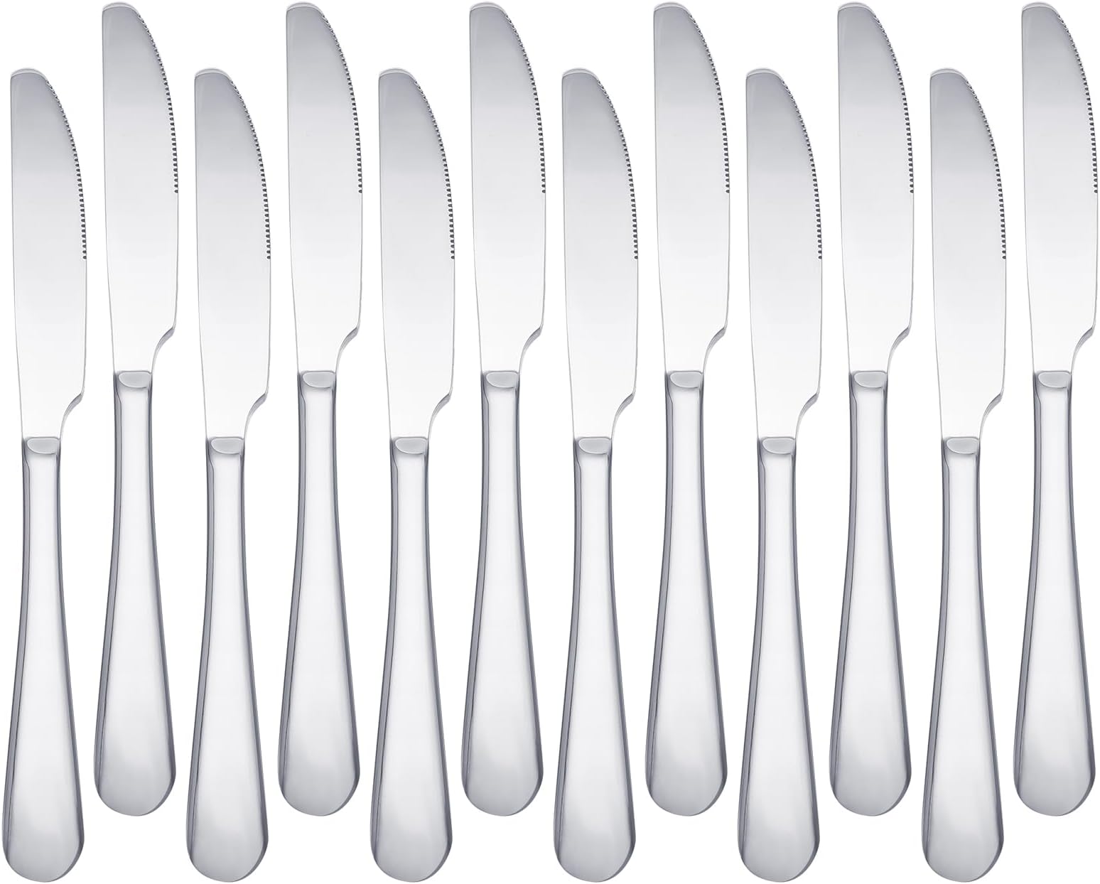 Amazon.com: GoGeiLi Matte Gold Dinner Knife Set, 9.4-inch Stainless ...