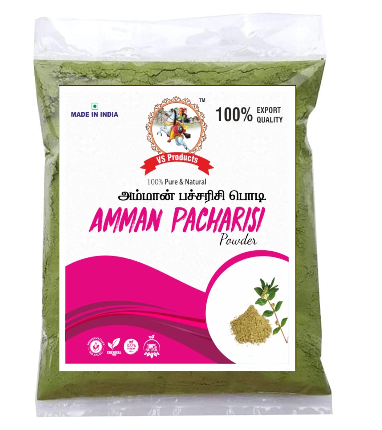 Buy VS Products Amman Pacharisi Powder 50g | Euphorbia Hirta Powder ...
