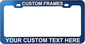 Amazon.com: GoPlates Custom License Plate Frame - Laser Engraved ...