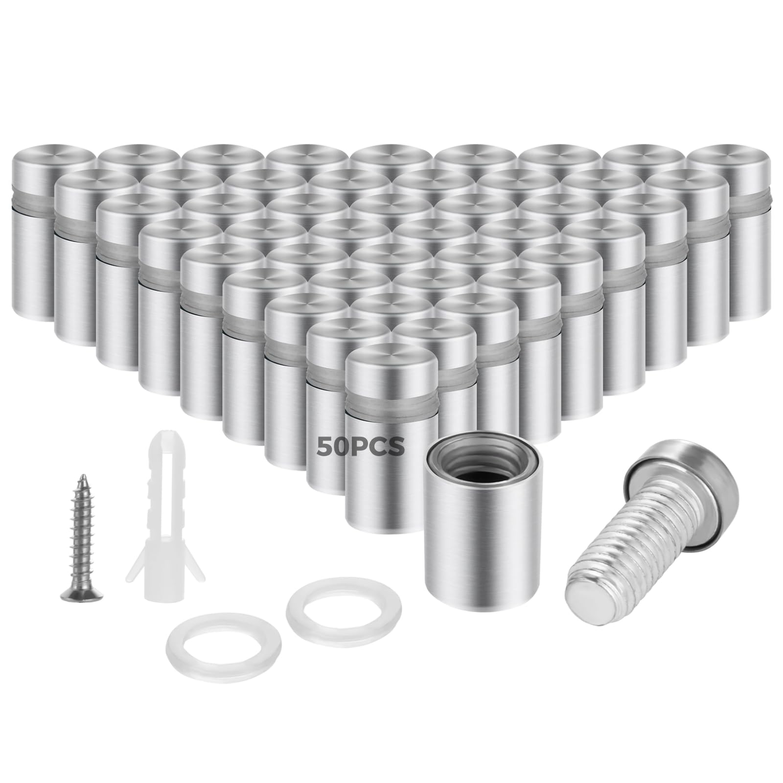 Snapklik.com : 50 Pcs Sign Standoff Screws, 1/23/4 Stainless Steel ...