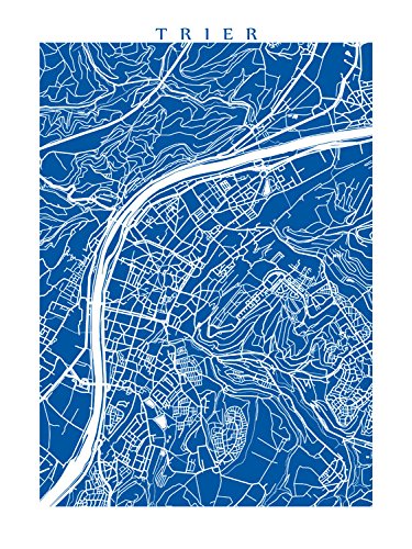 Amazon.com: Trier Map Print : Home & Kitchen